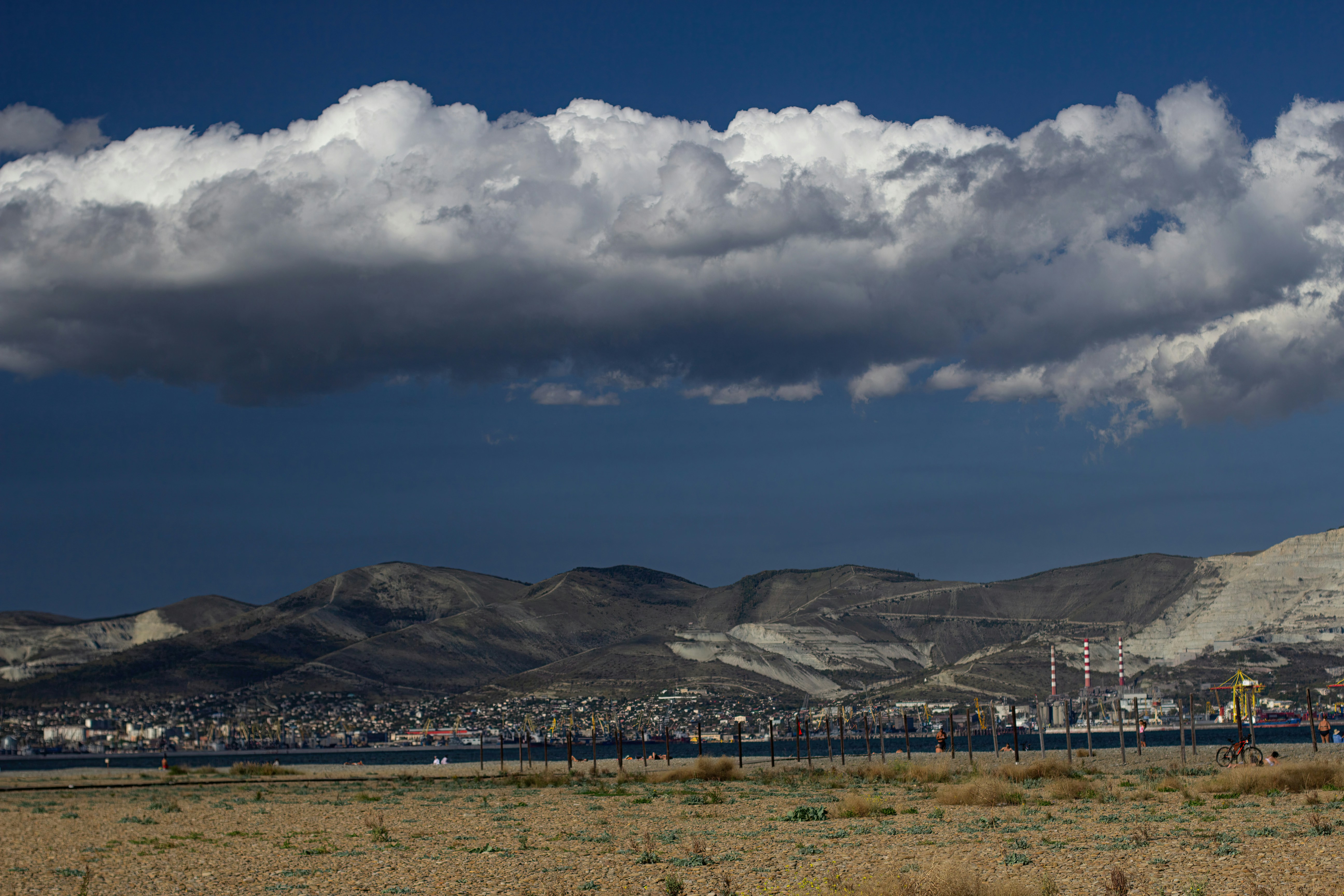 Horizon of Hills and Harbor: A Quiet Coastal Panorama