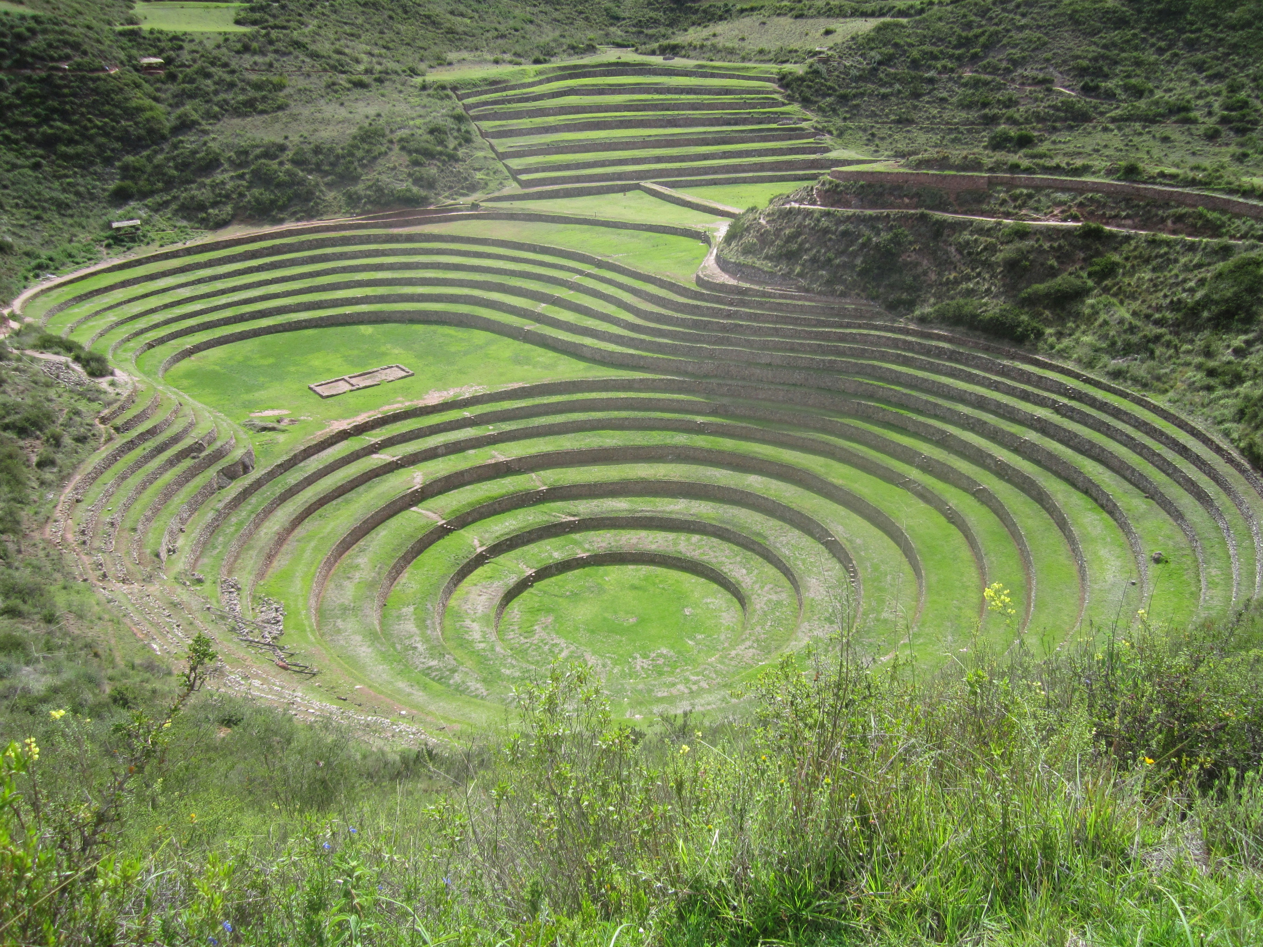 Fecha antes 19 de febrero de 2015. Antigua Moray, cerca del Cuzco, en el Perú.