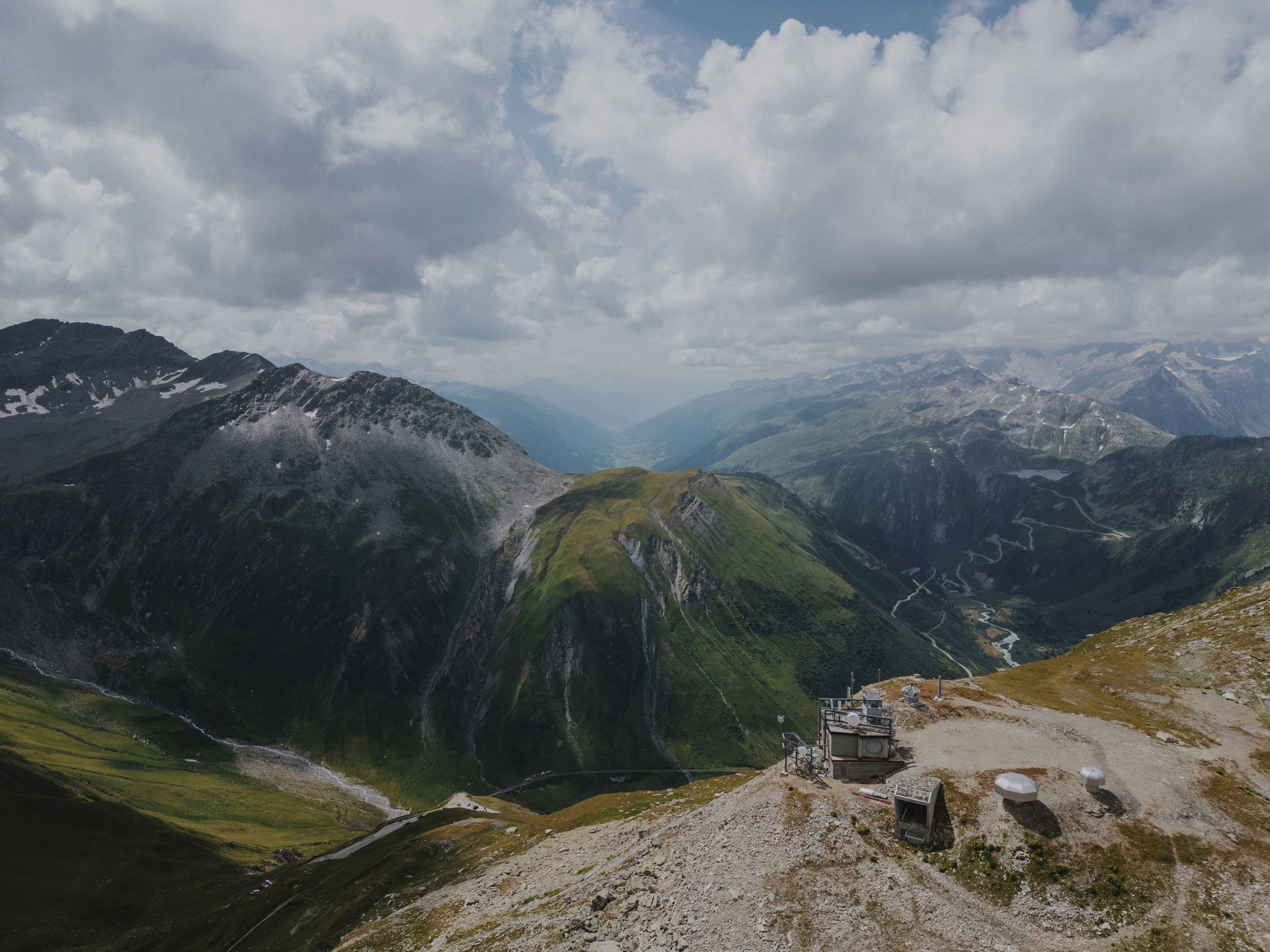 A view of the mountains from a high point of view photo – Free ...