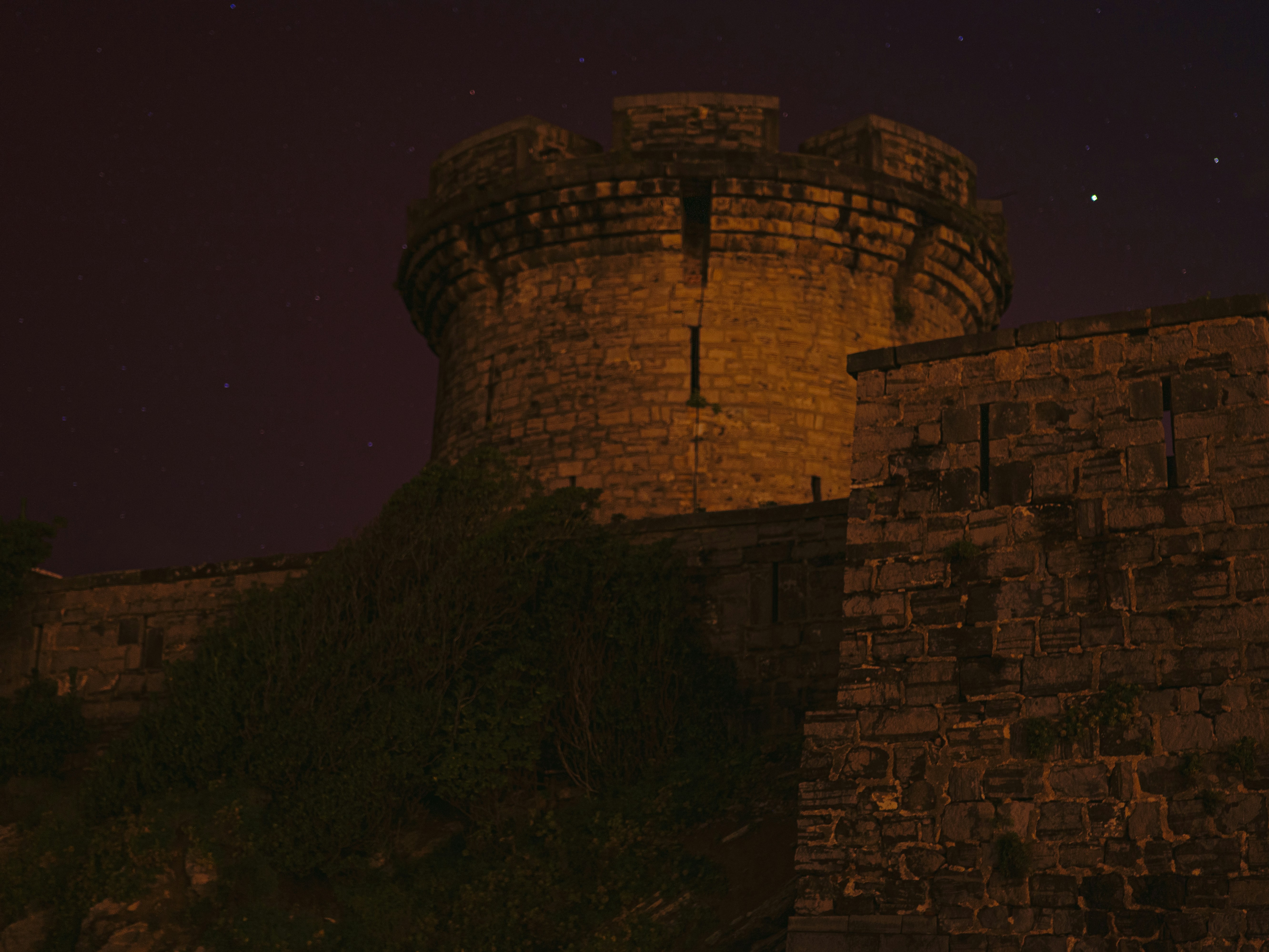 A very tall castle with a clock on it's side photo – Free Saint-jean-de ...