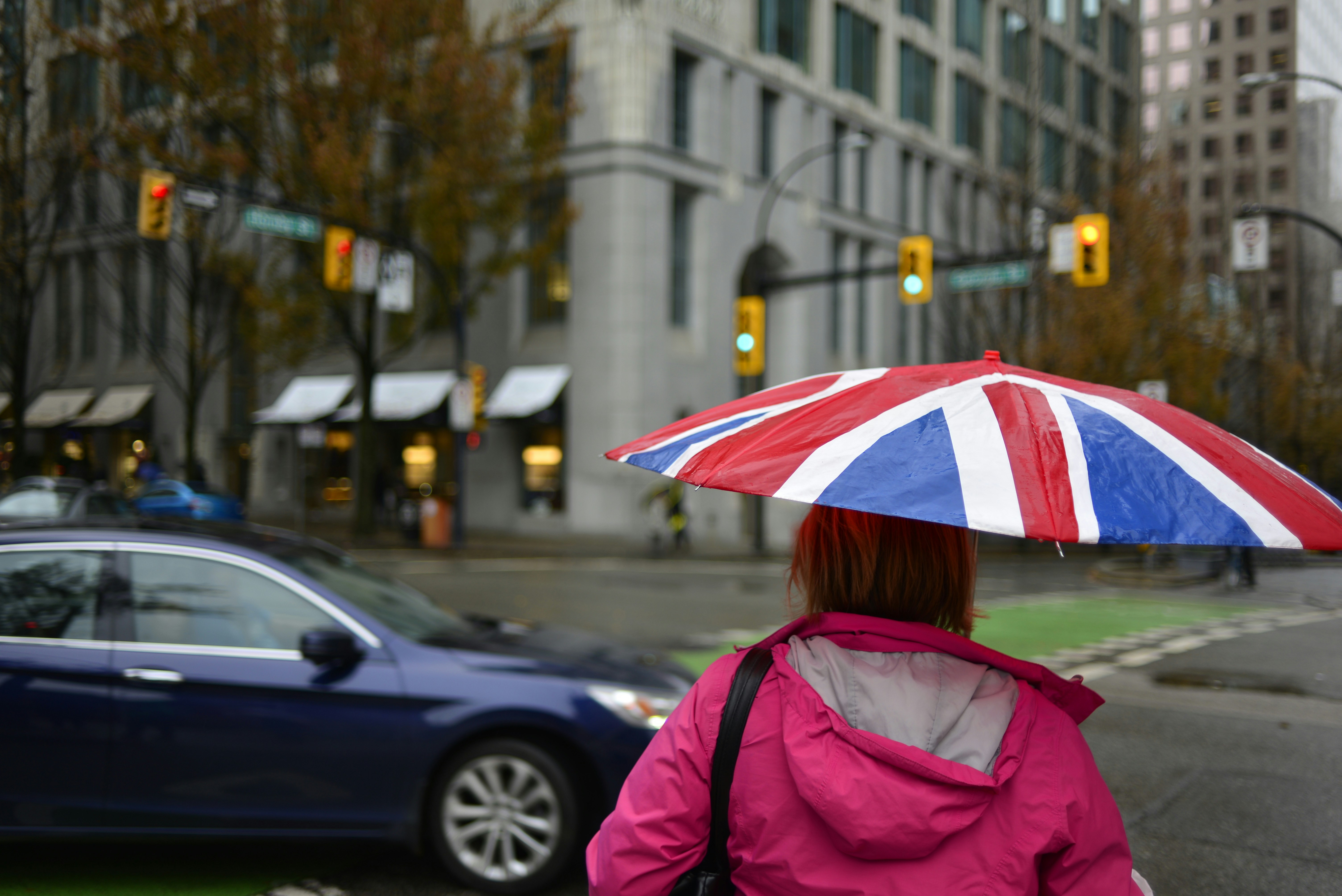 Union Jack Parasol at the Rainy City Crossing