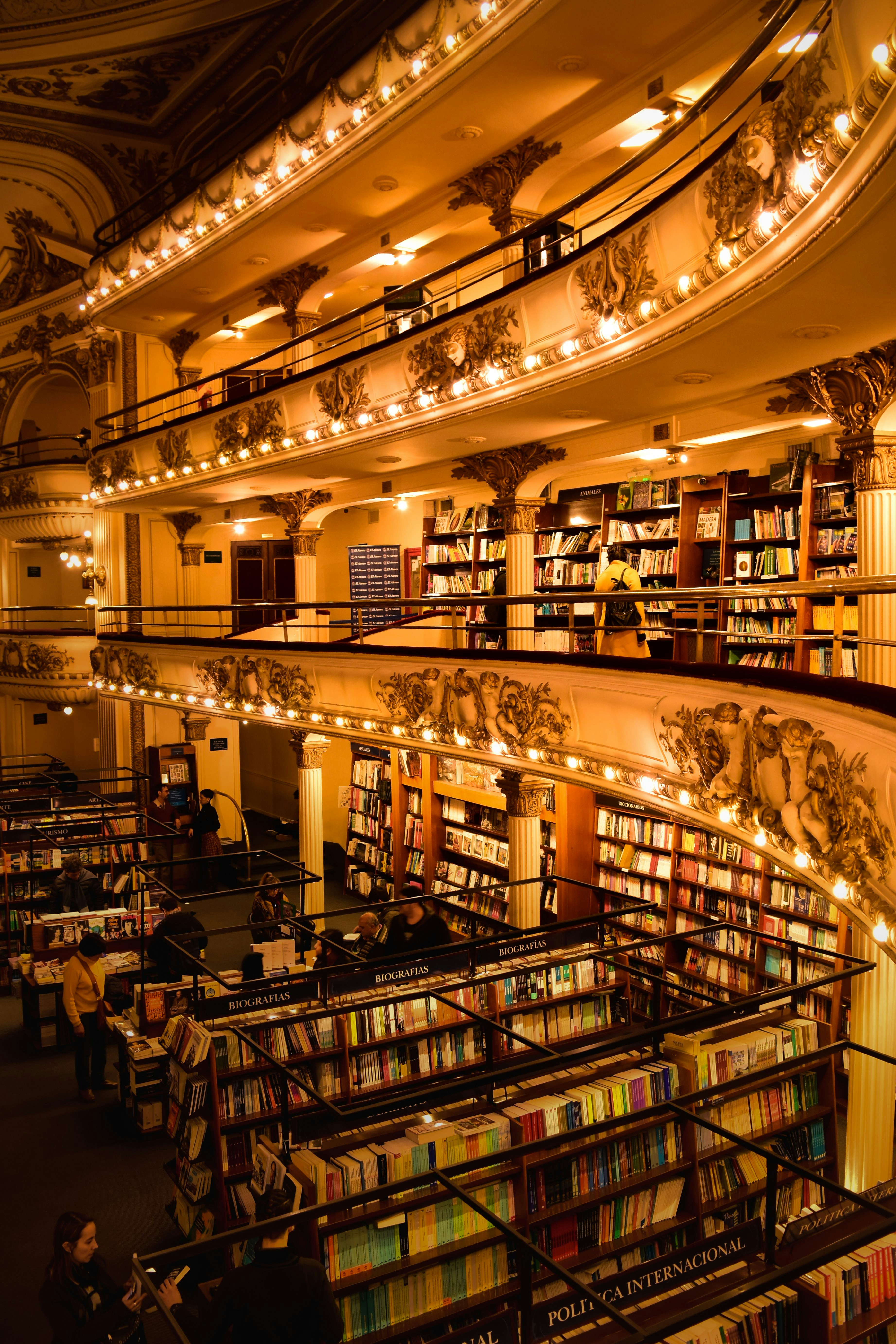 A large library filled with lots of books photo – Free Buenos aires ...
