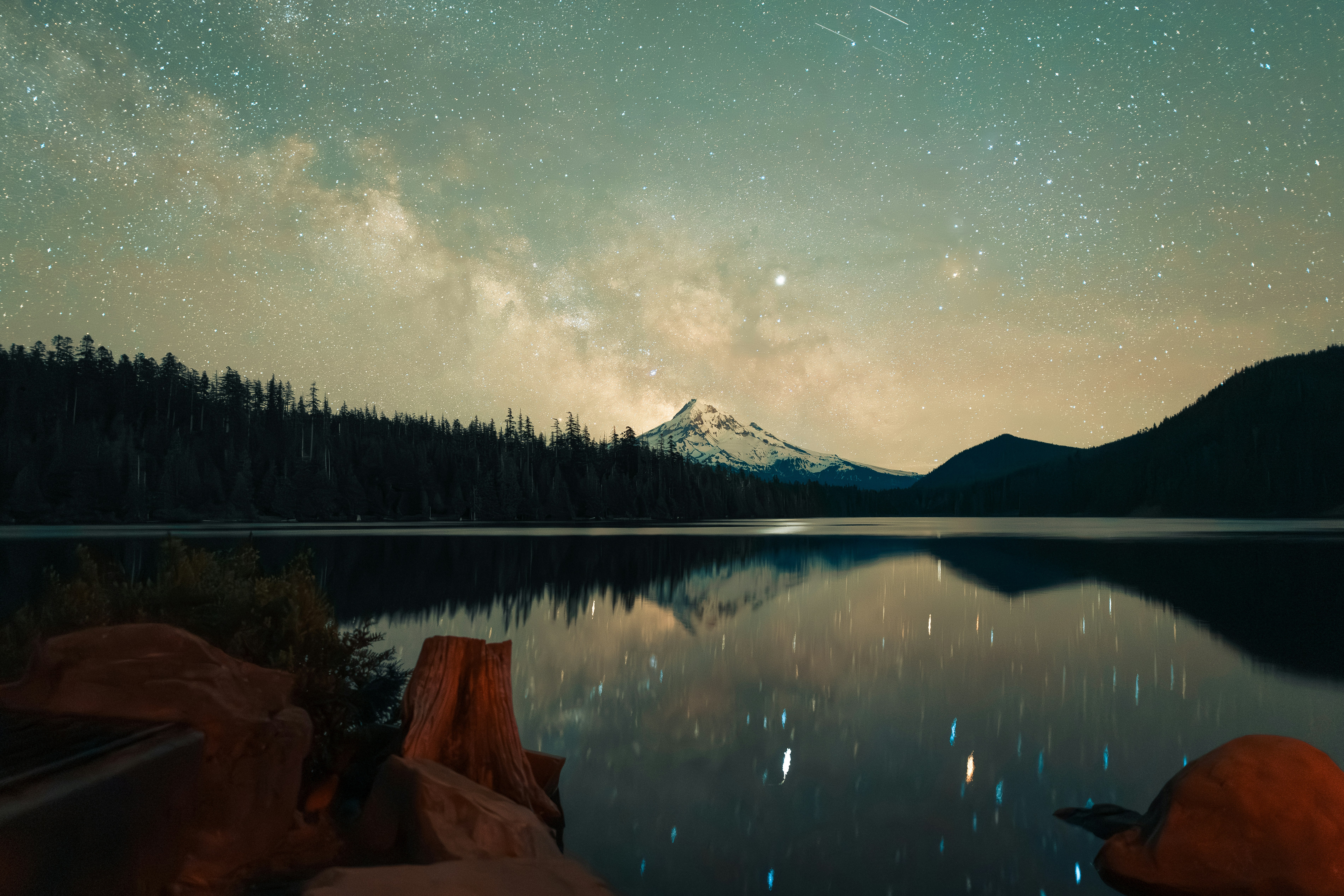 Milky Way Reflections over a Glassy LakeKhaled Ali