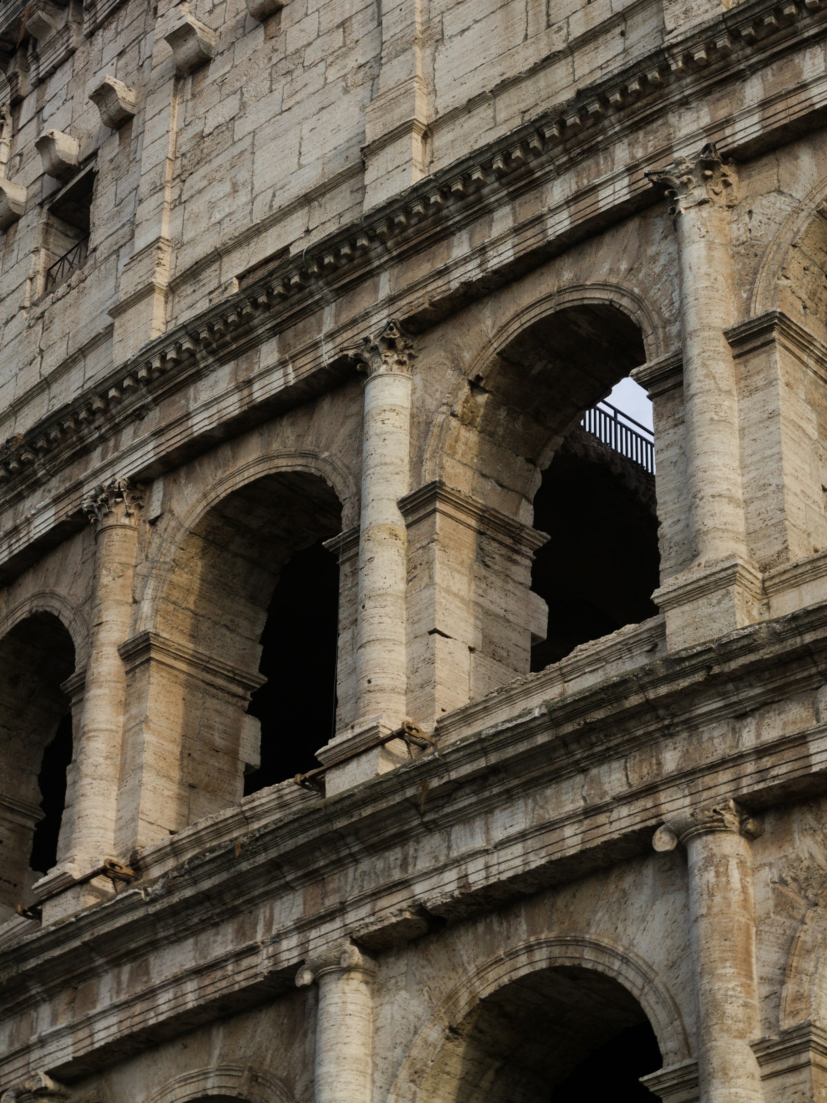 Time-Worn Arches: Light and Shadow on a Roman-Style Ruin