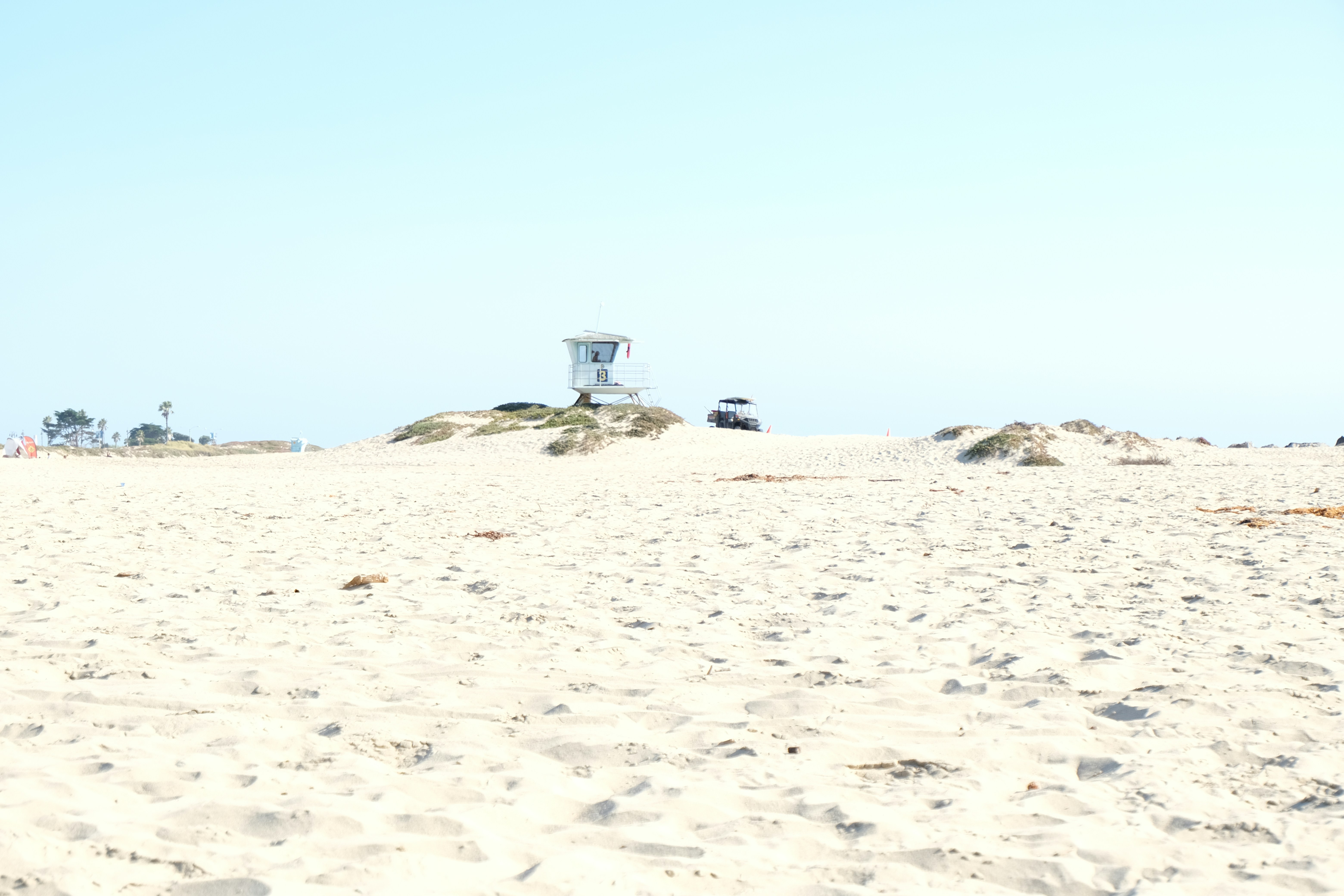 Lifeguard’s Watch on a Quiet Dune Horizon