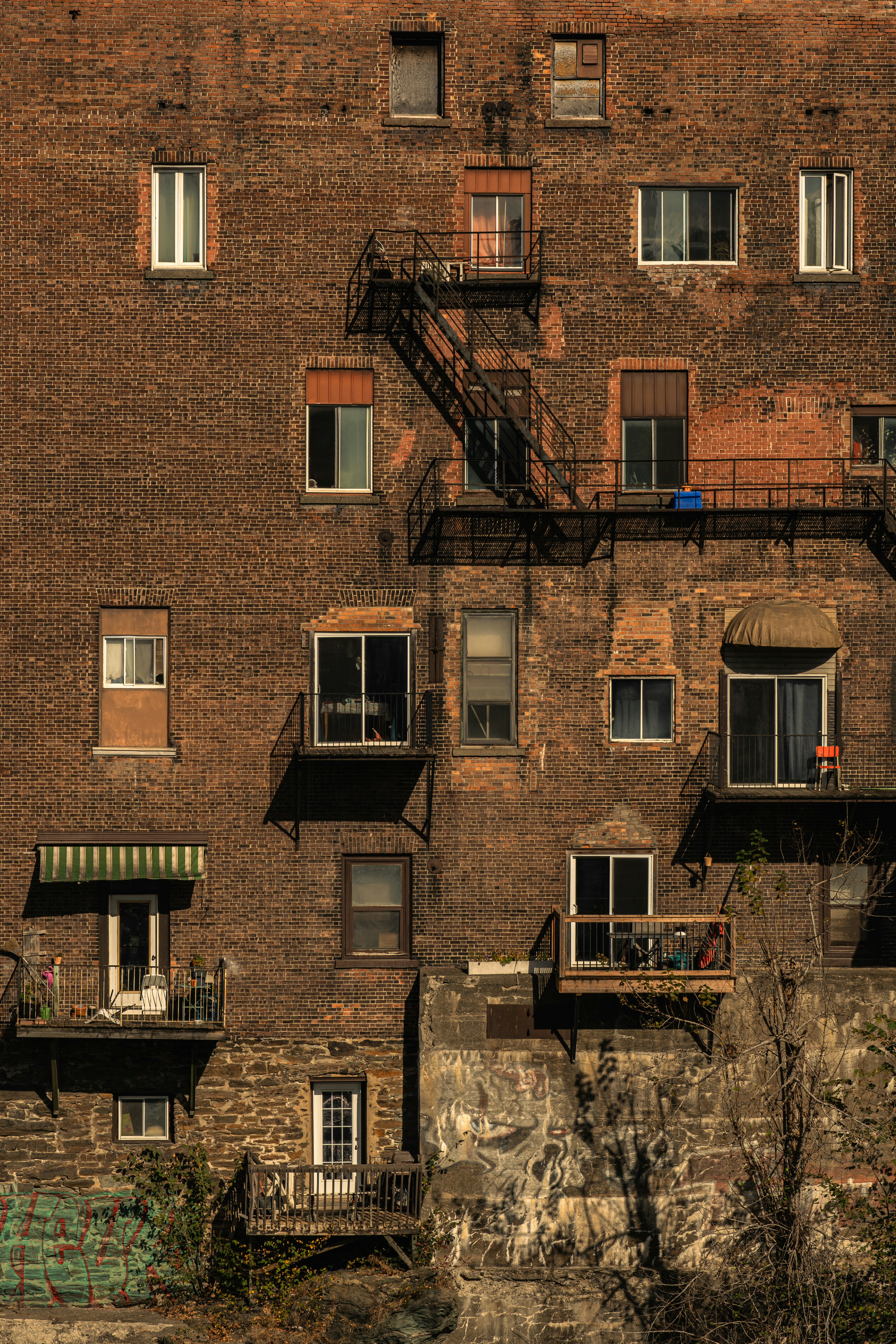 Brick Facade of Hidden Levels