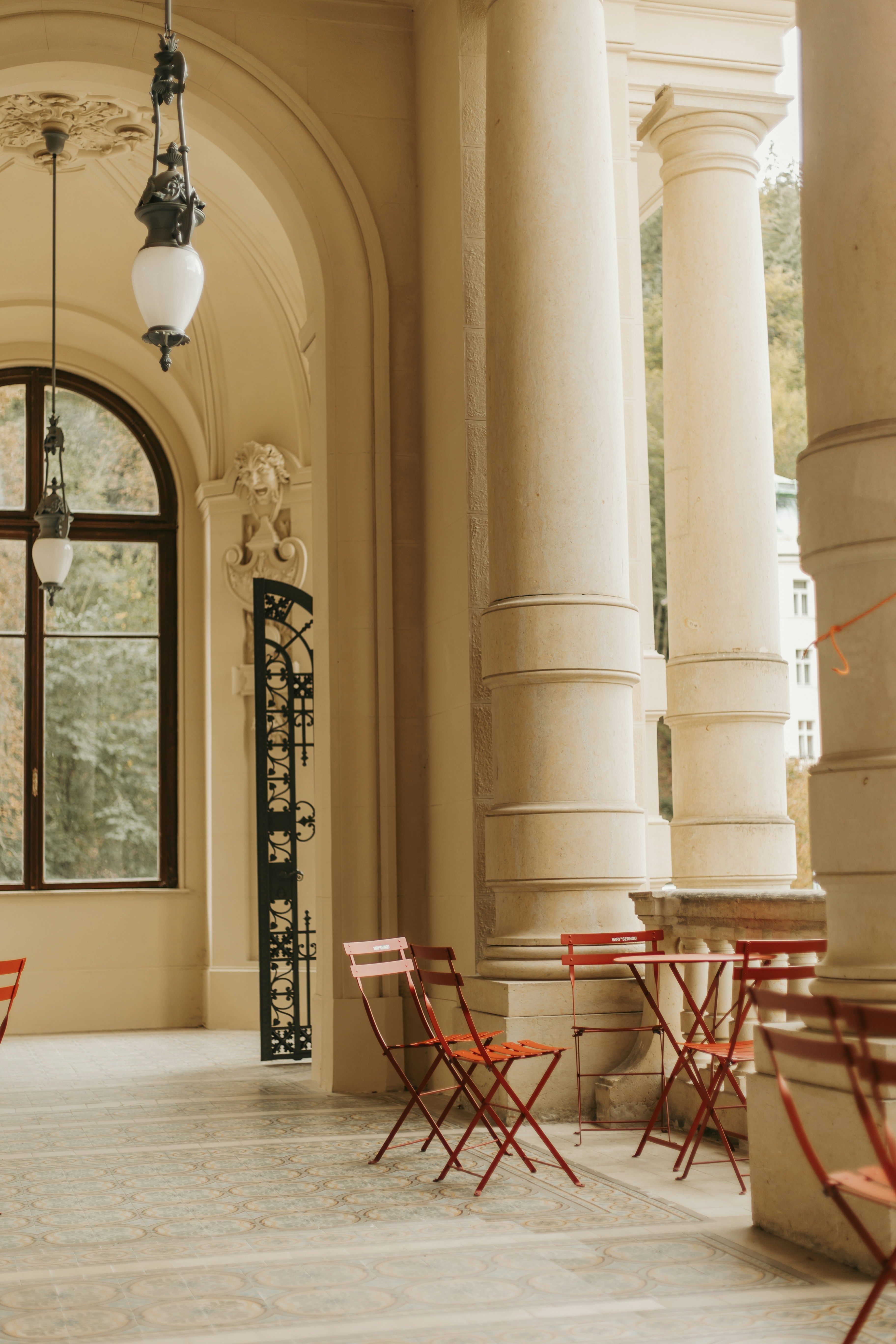 A room with a lot of chairs and tables photo – Free Kaiserbad spa Image ...