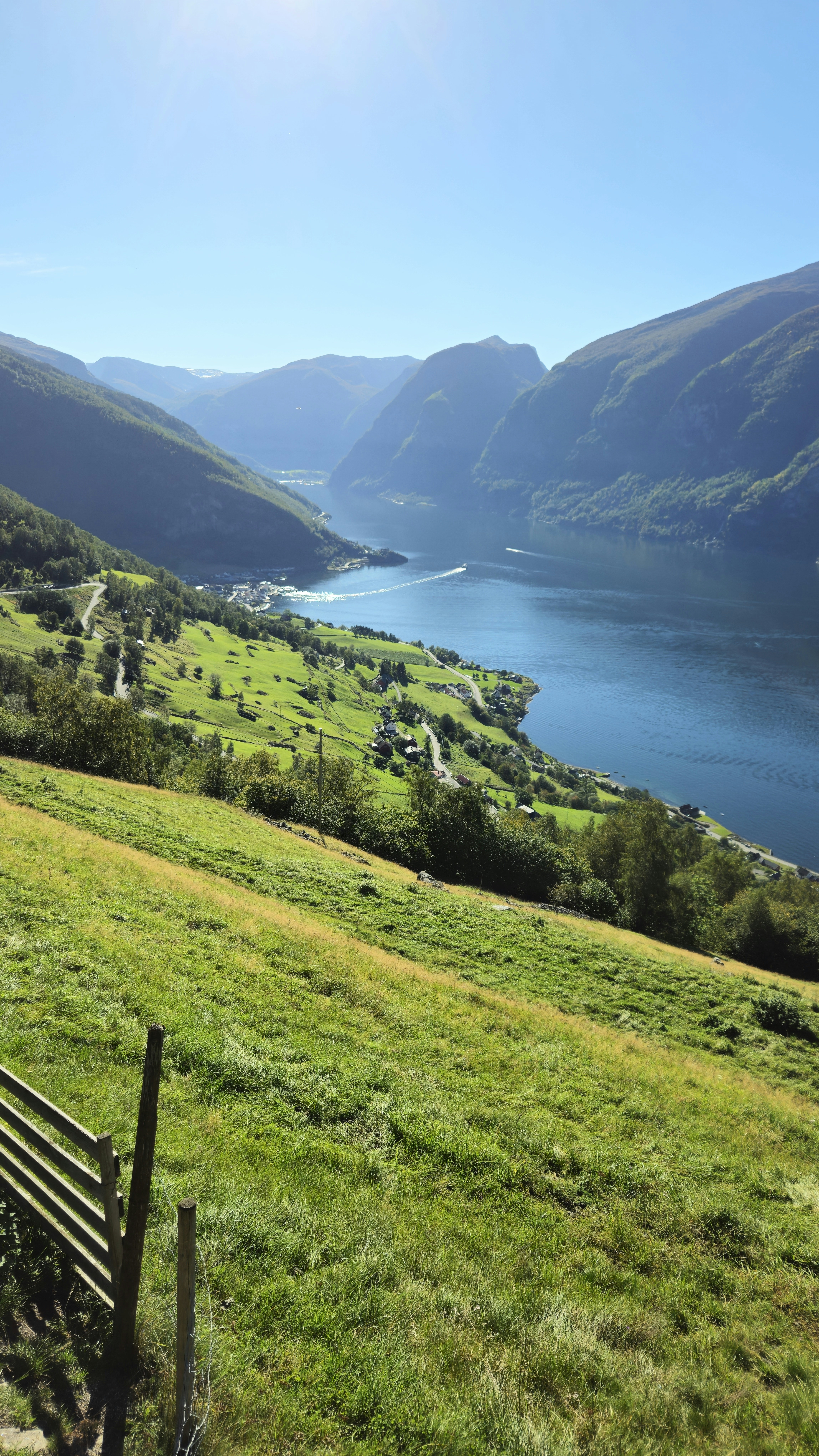 Glacial Vale: A Sunlit Fjordland Overlook