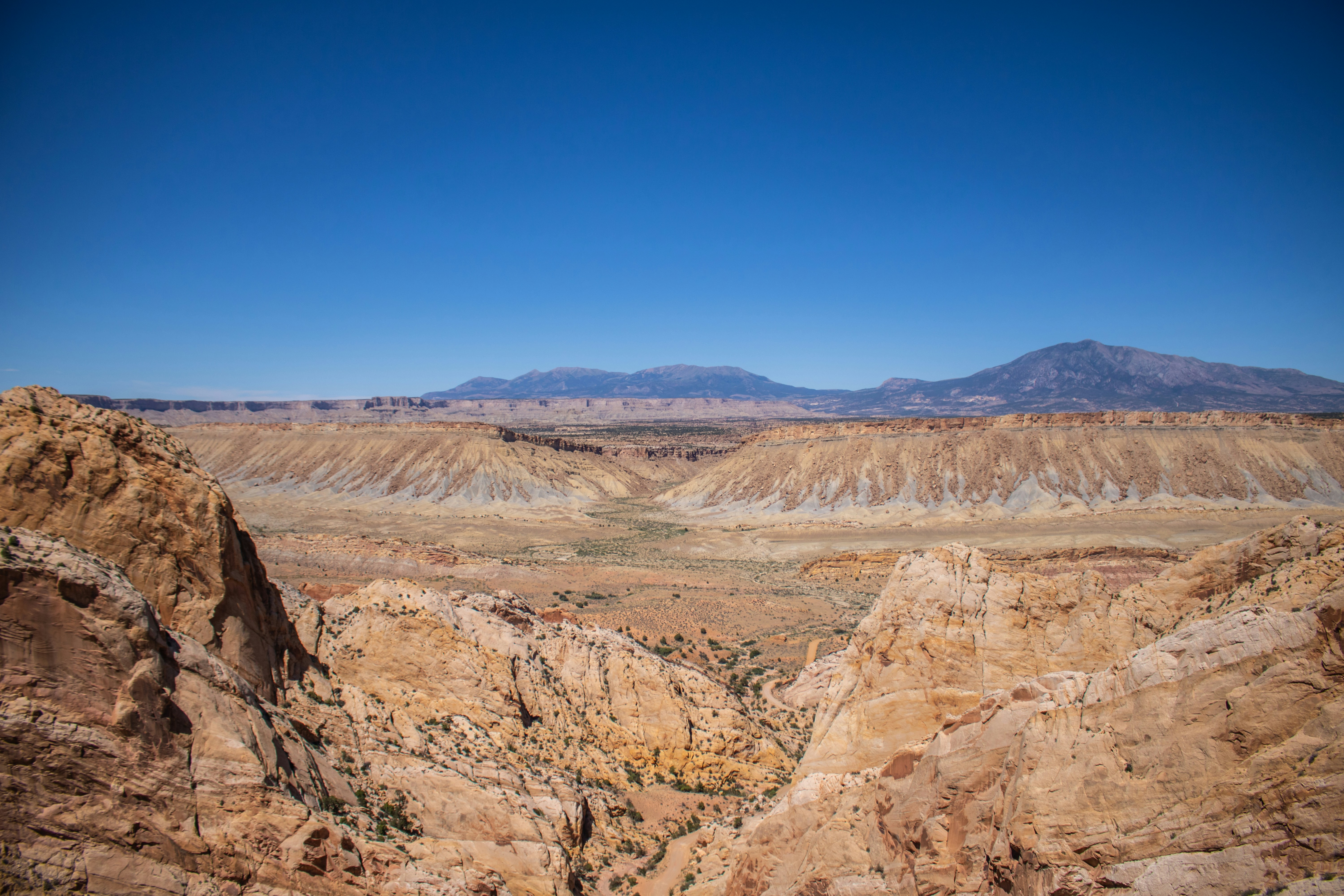 A view of the mountains from a high point of view photo – Free Burr ...