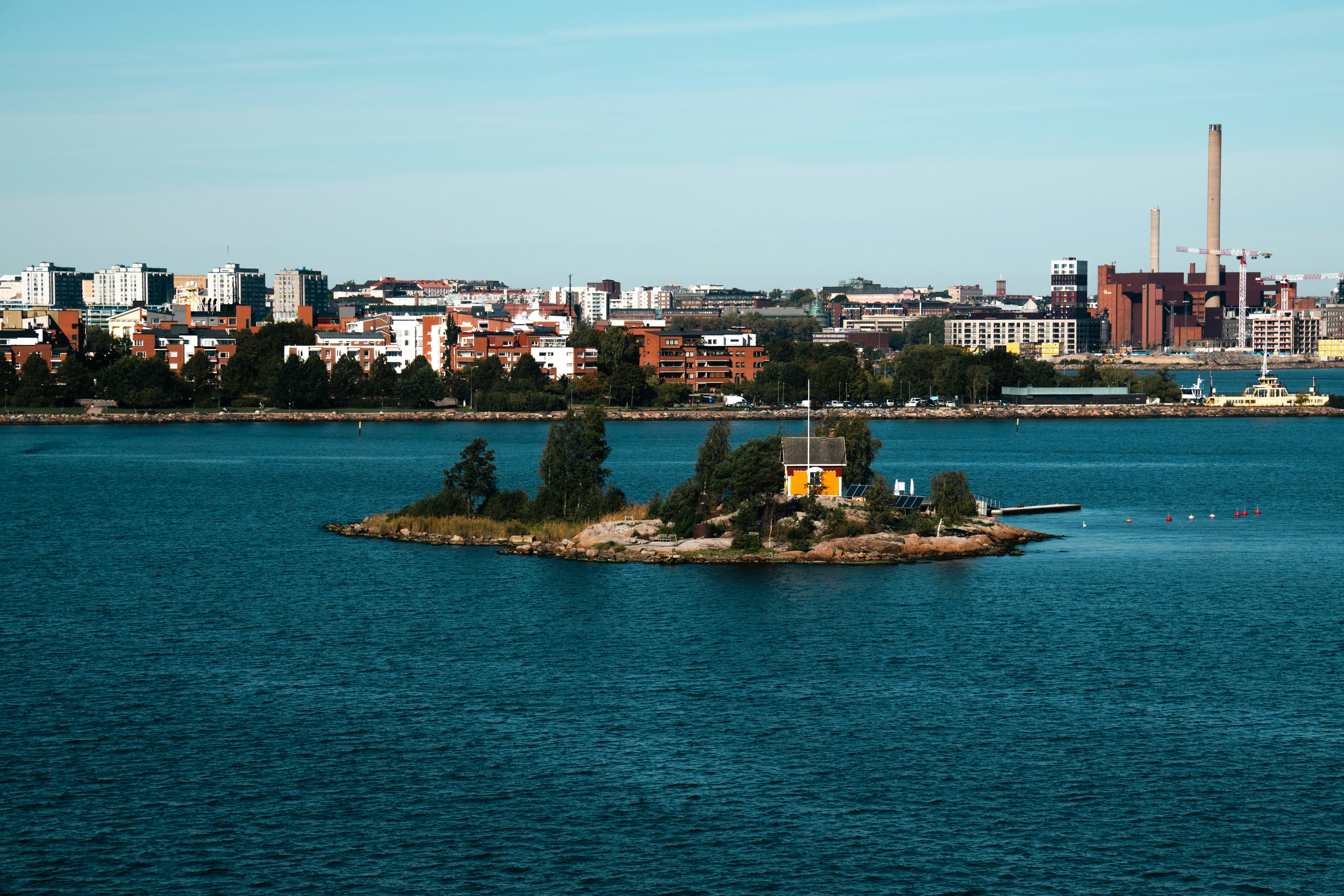 Saw this small island with this small house on a ferry from Tallinn, Estonia to Helsinki, Finland. It is located right in front of Helsinki.Jan Ledermann