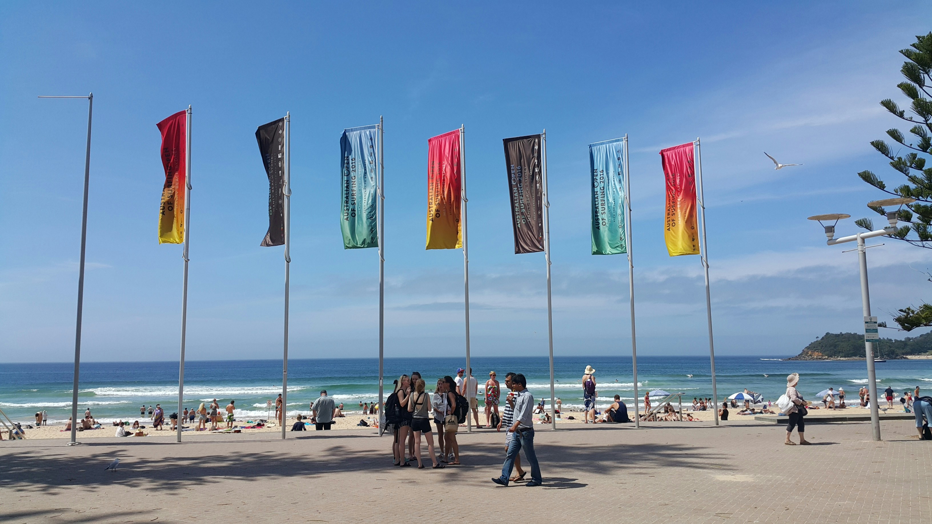 Flags in the Sea Breeze: Beachside Column Core