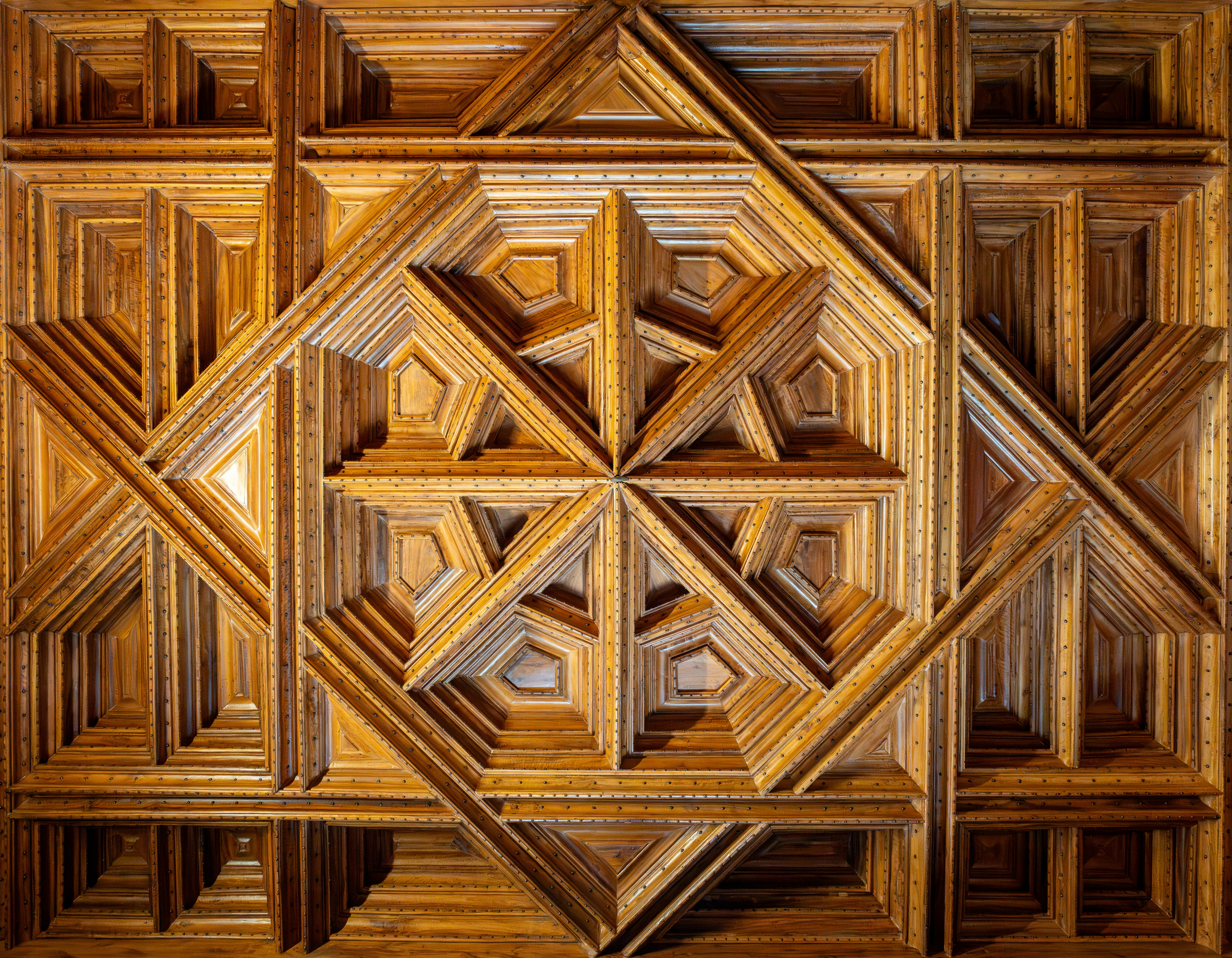 A close up of a wooden wall with a pattern on it photo – Free Palau ...