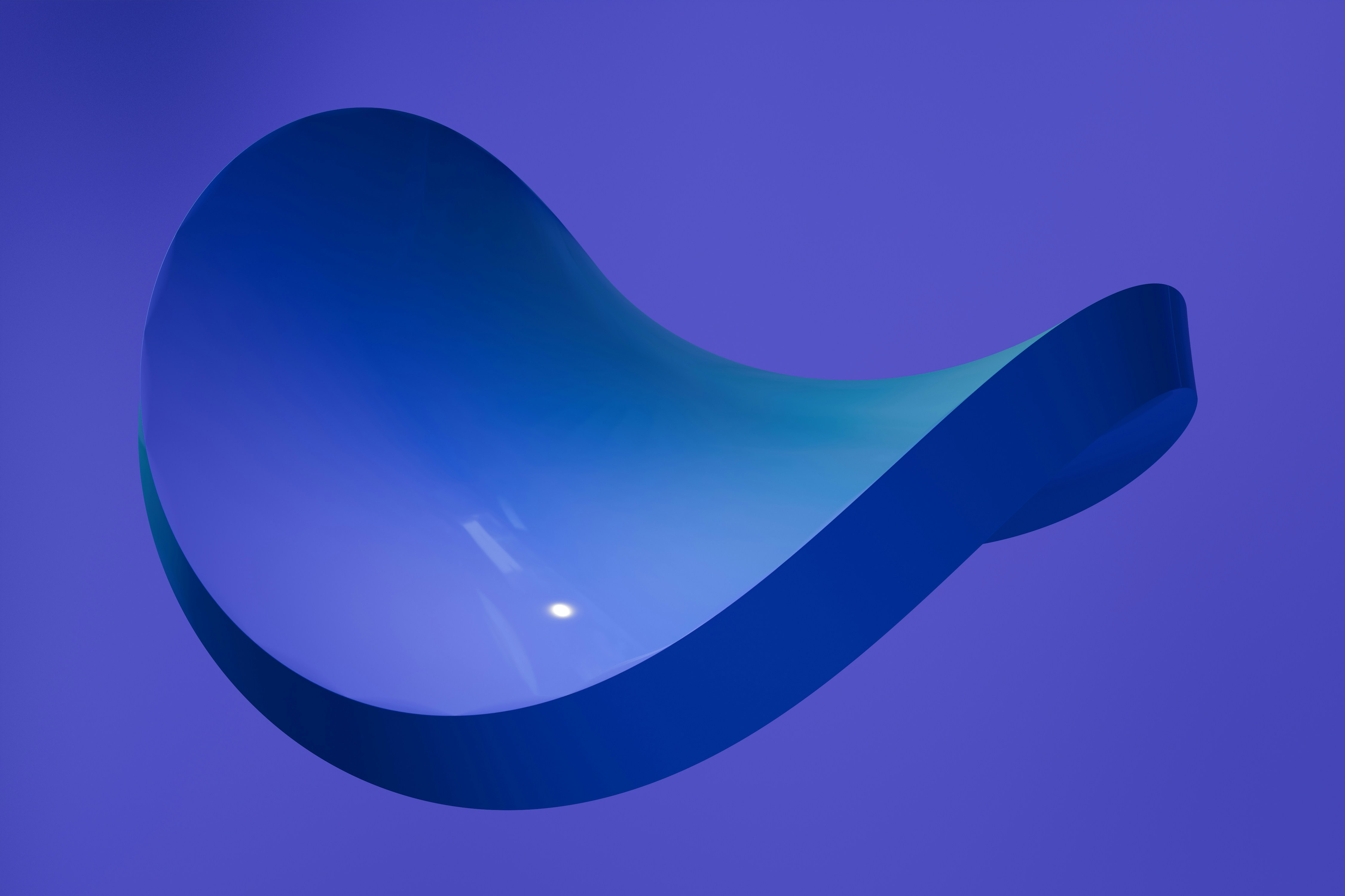 Um close up de um objeto azul em um fundo roxo foto – Imagem grátis ...