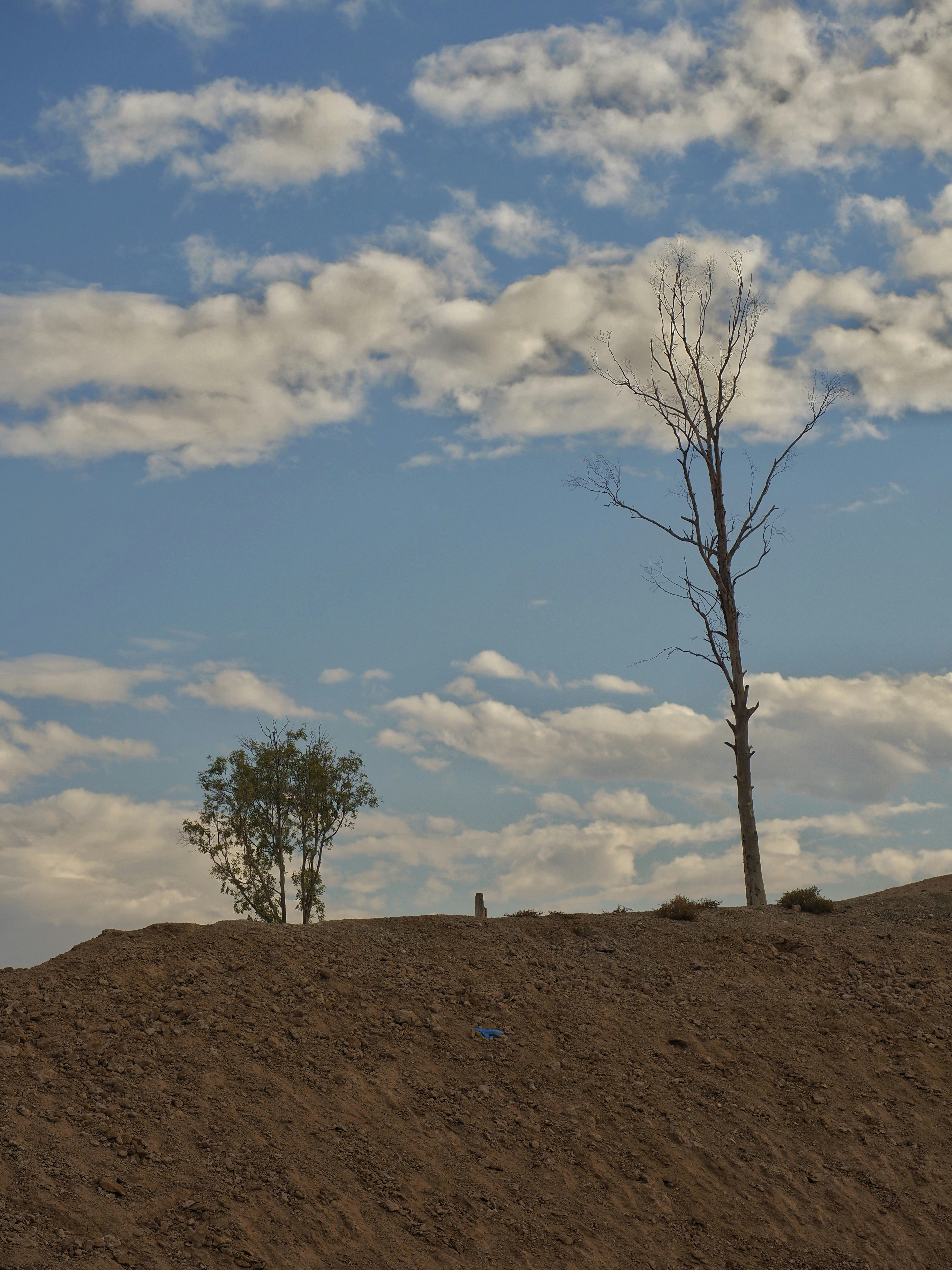 Deserted Sentinel Under a Sky-full of Clouds