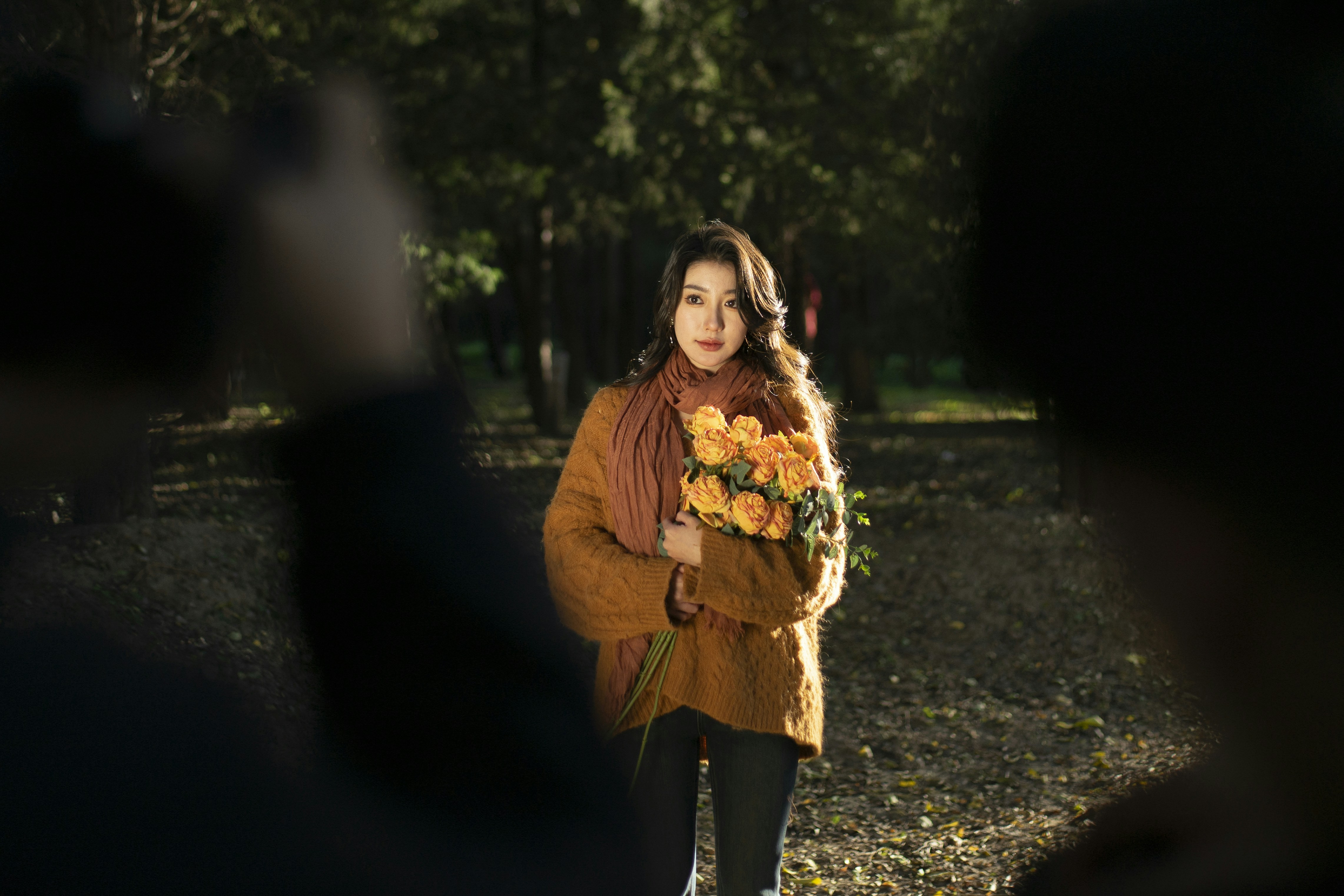 Autumn Bouquet Under Spotlight