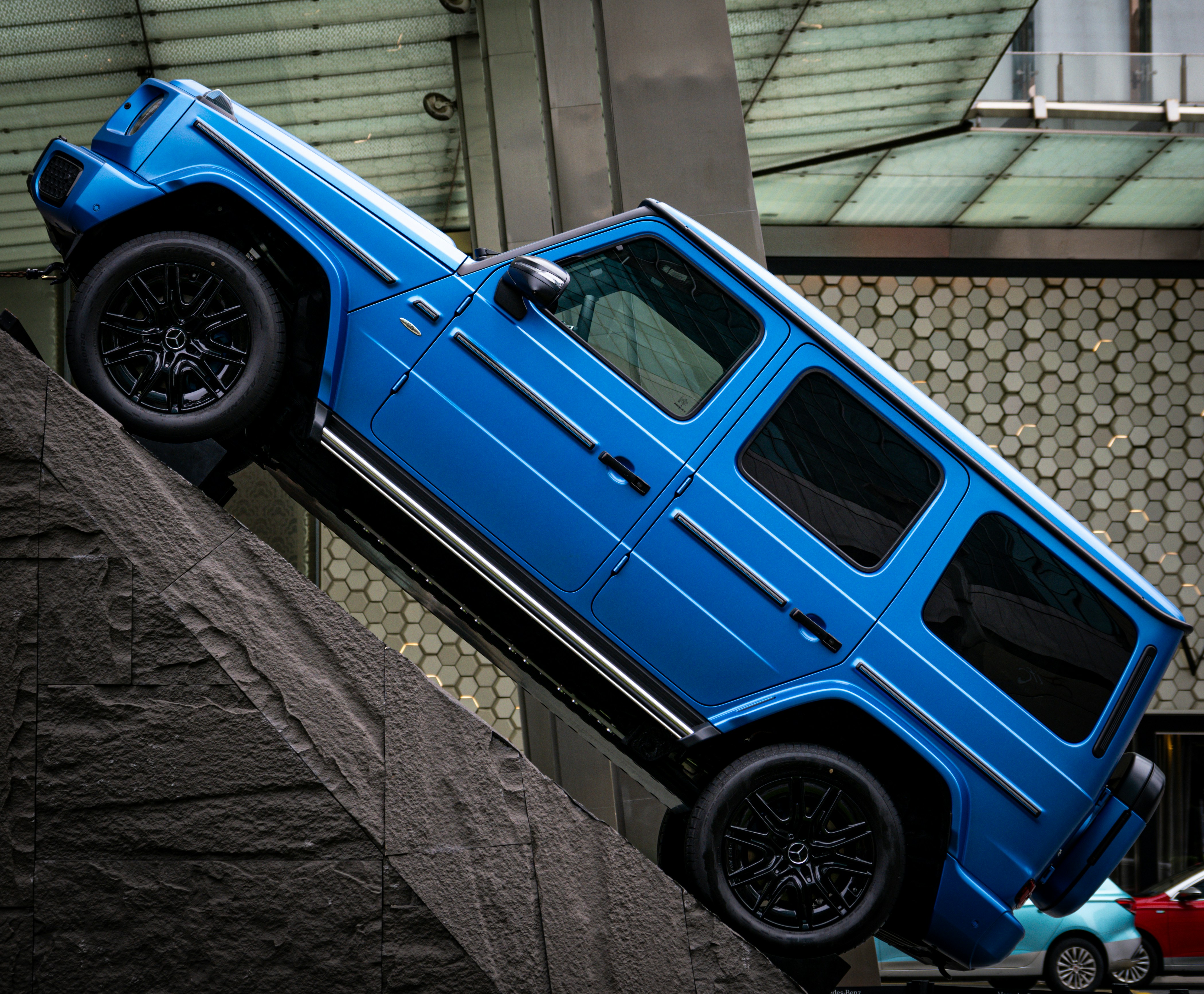 Gravity-Defying G-Wagon: Urban Rock Climb