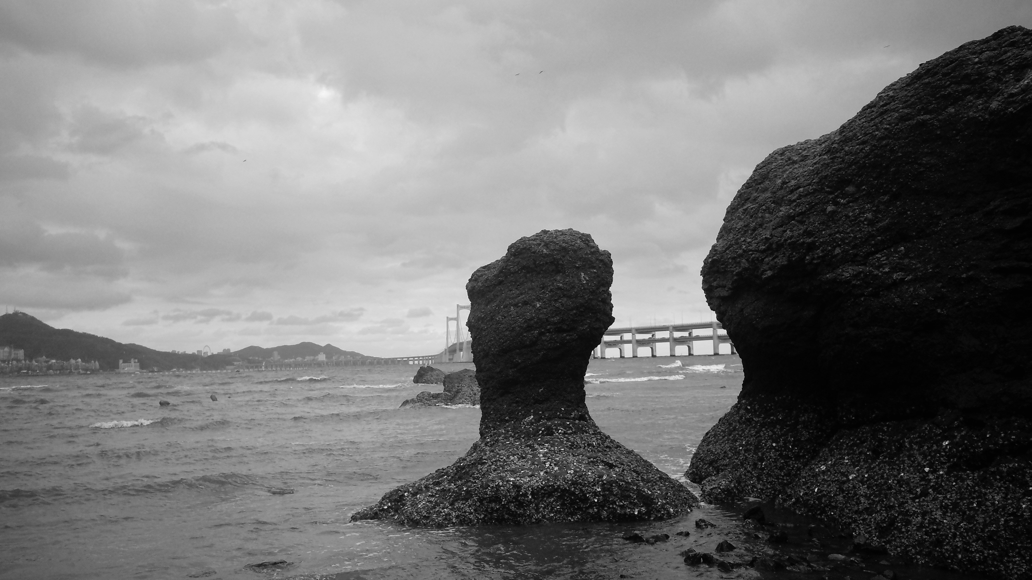 Rock Sculptures by the Sea: A Quiet Coastal Encounter