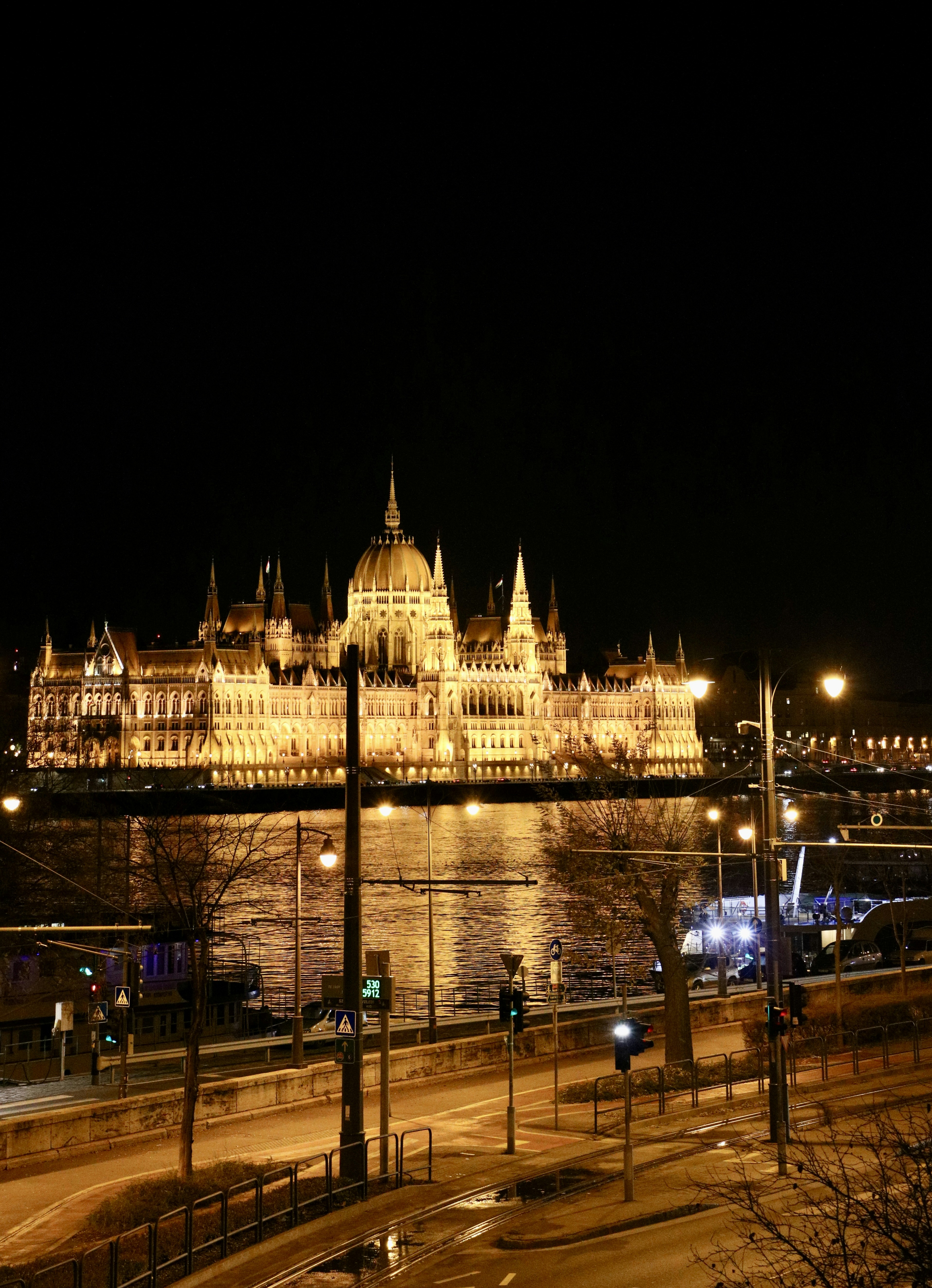 Illuminated Majesty: The Heart of Budapest at Night