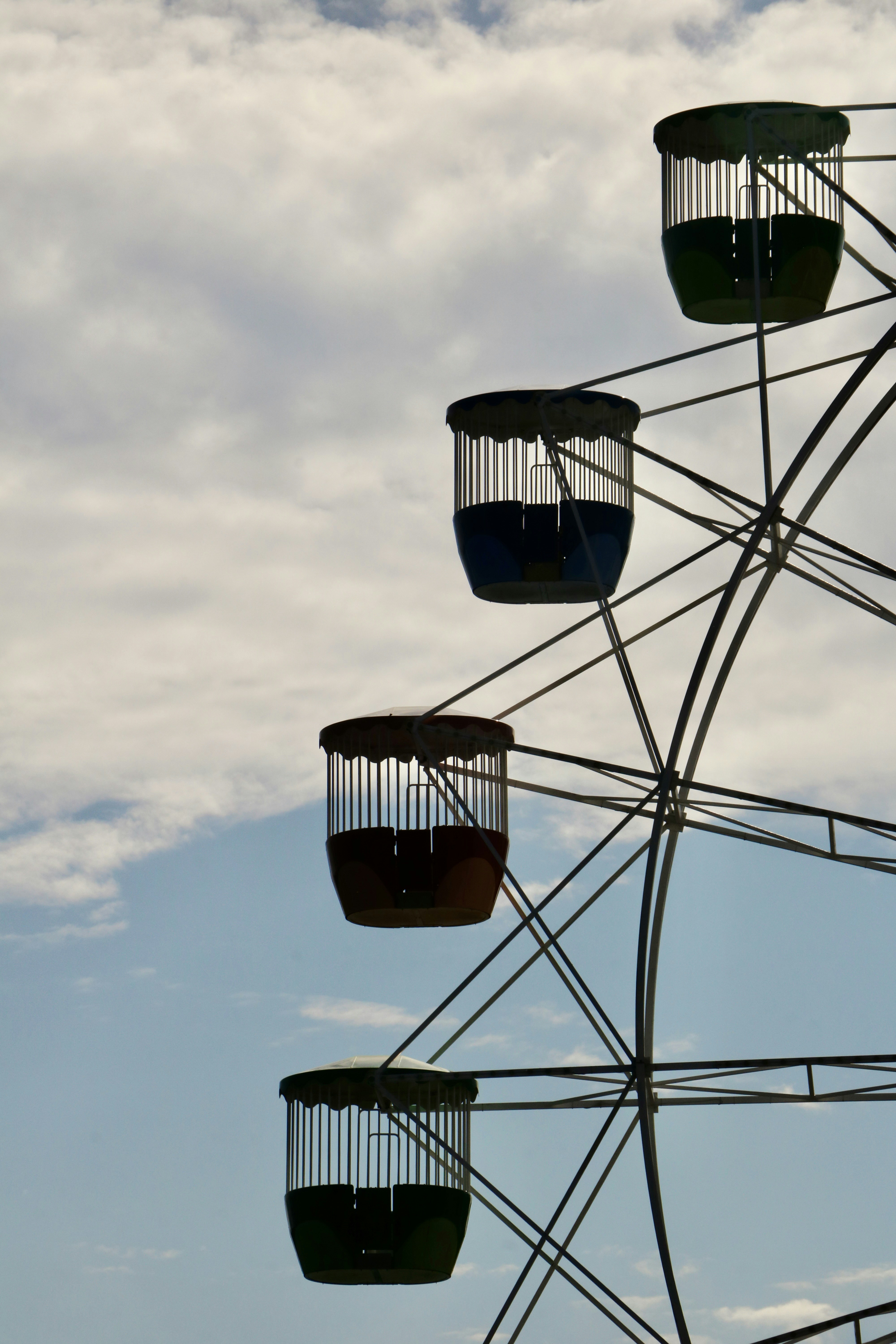 A ferris wheel with baskets on top of it photo – Free Australia Image ...