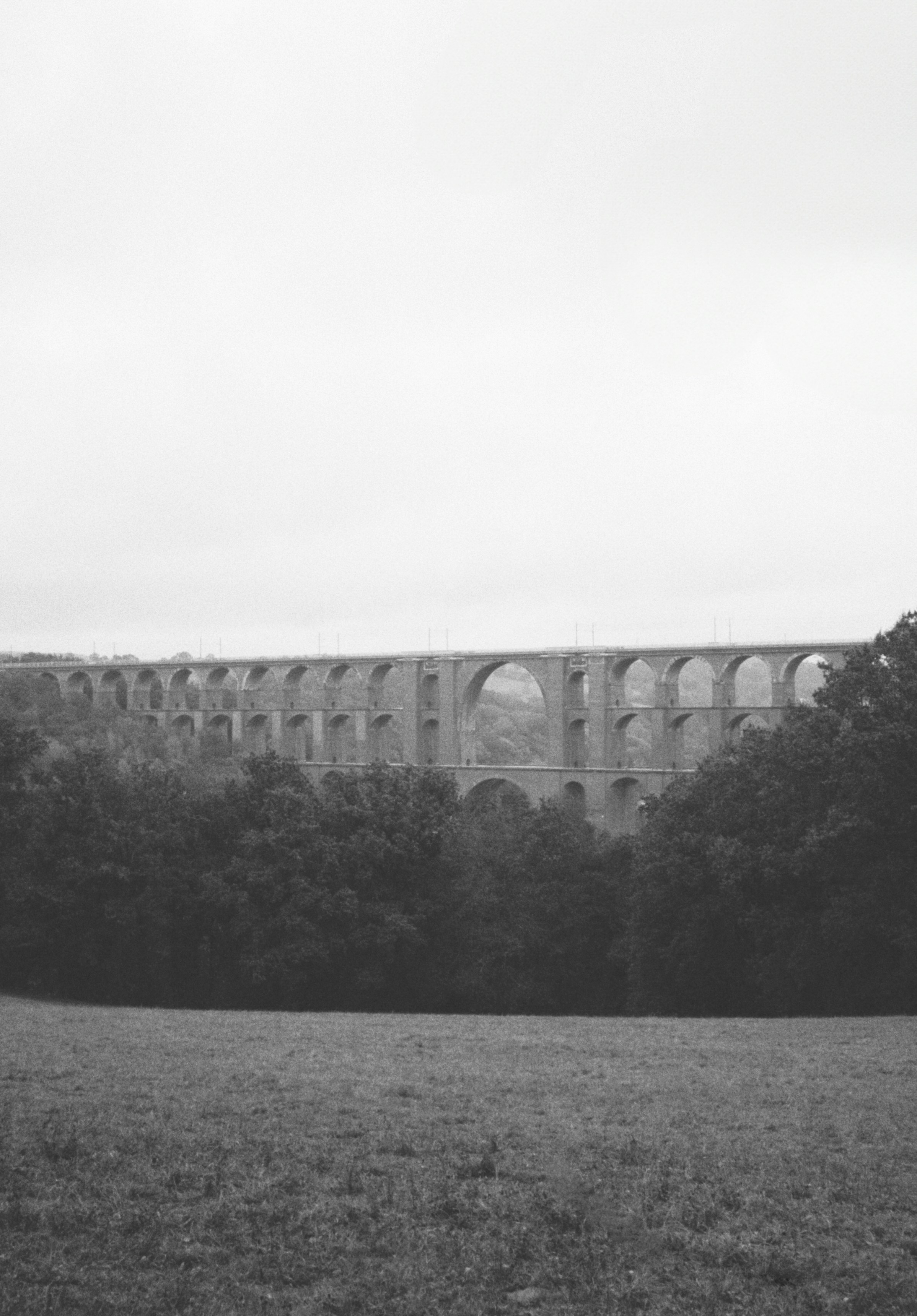 Valley Overlook: A Long Viaduct Spanning the Quiet Horizon