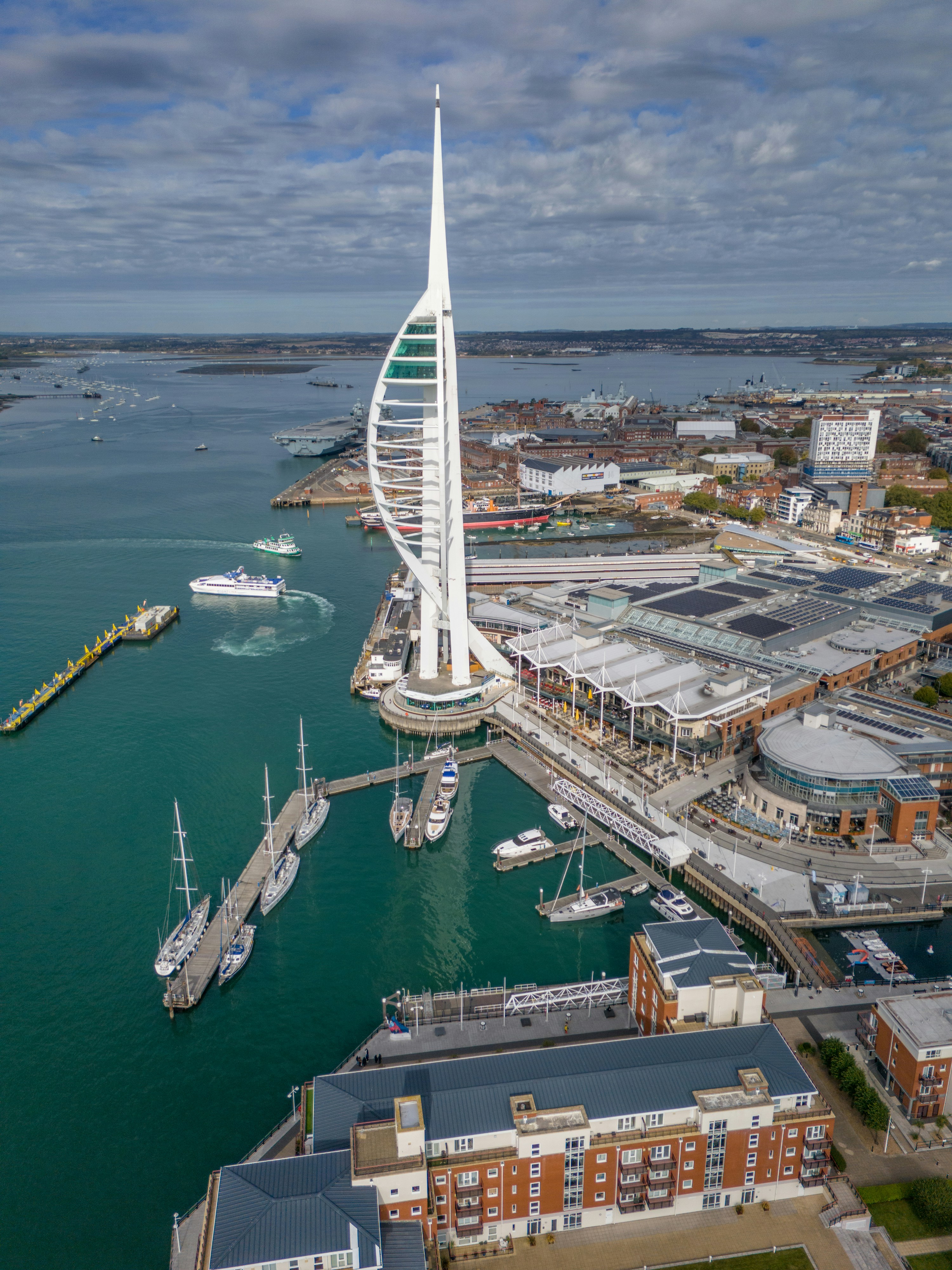 Spinnaker Tower Rising Over Portsmouth Harbor