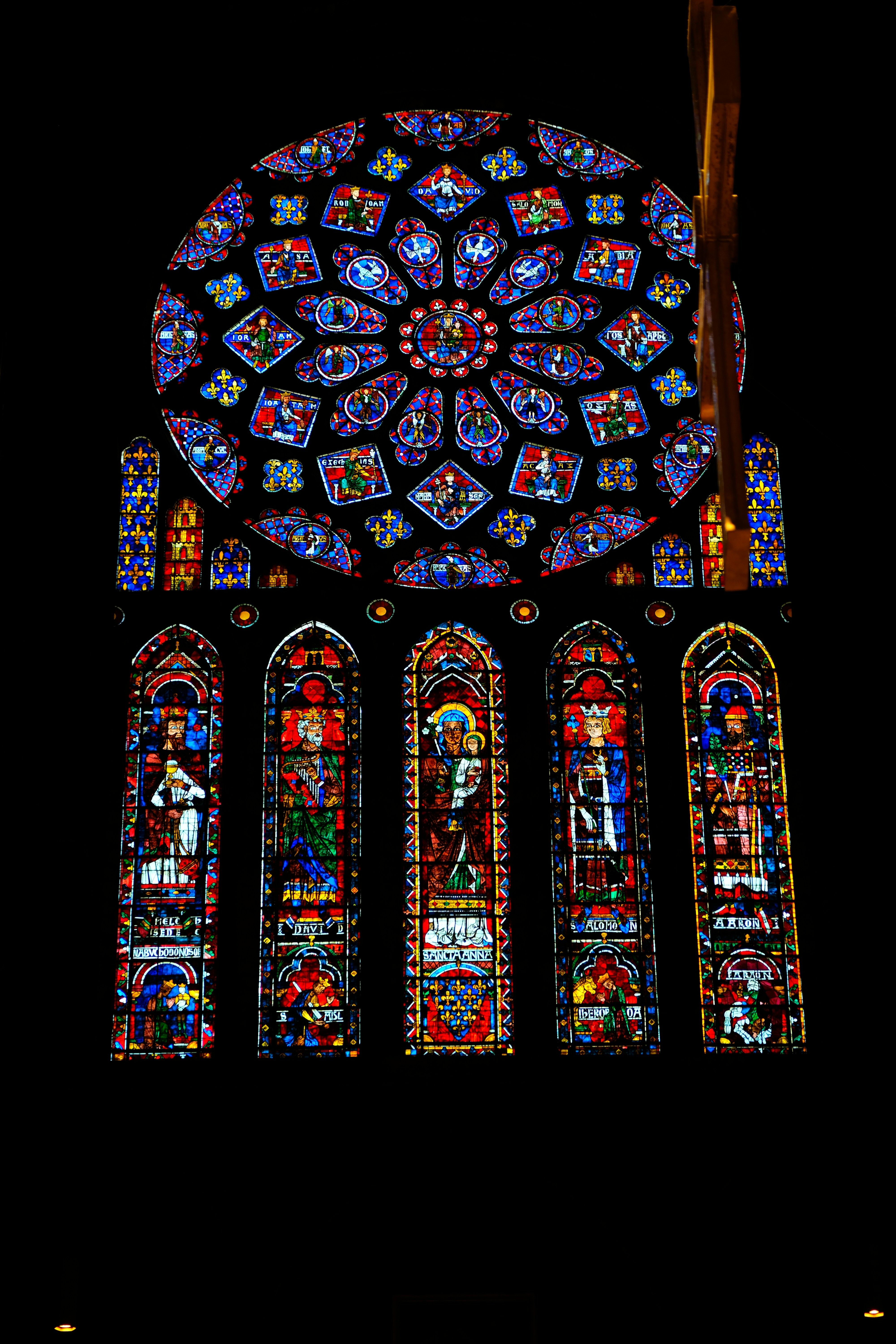 A large stained glass window in a building photo – Free Color Image on ...