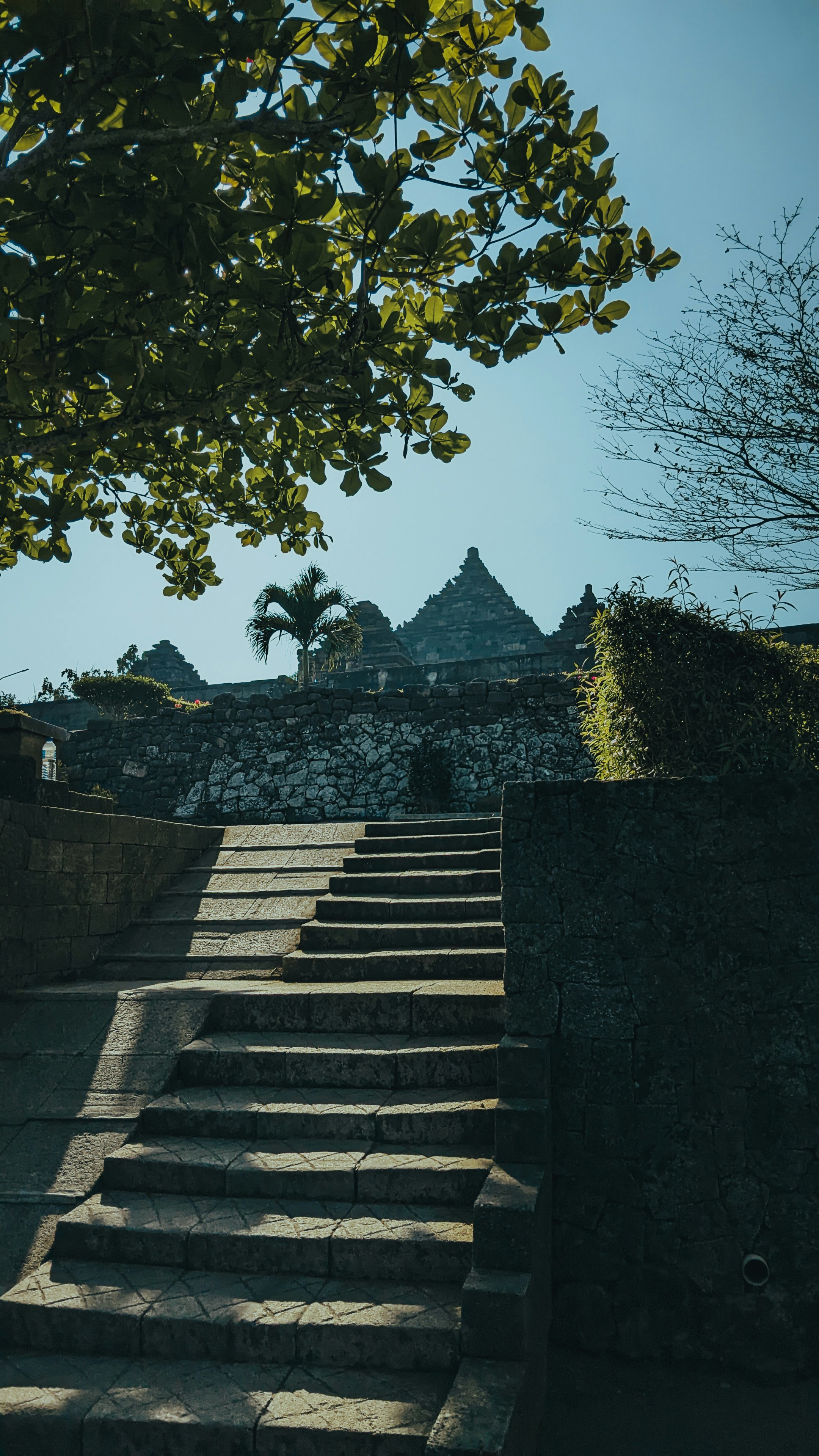 Stone Steps to a Ancient Keep: Morning Light on an Old Fort