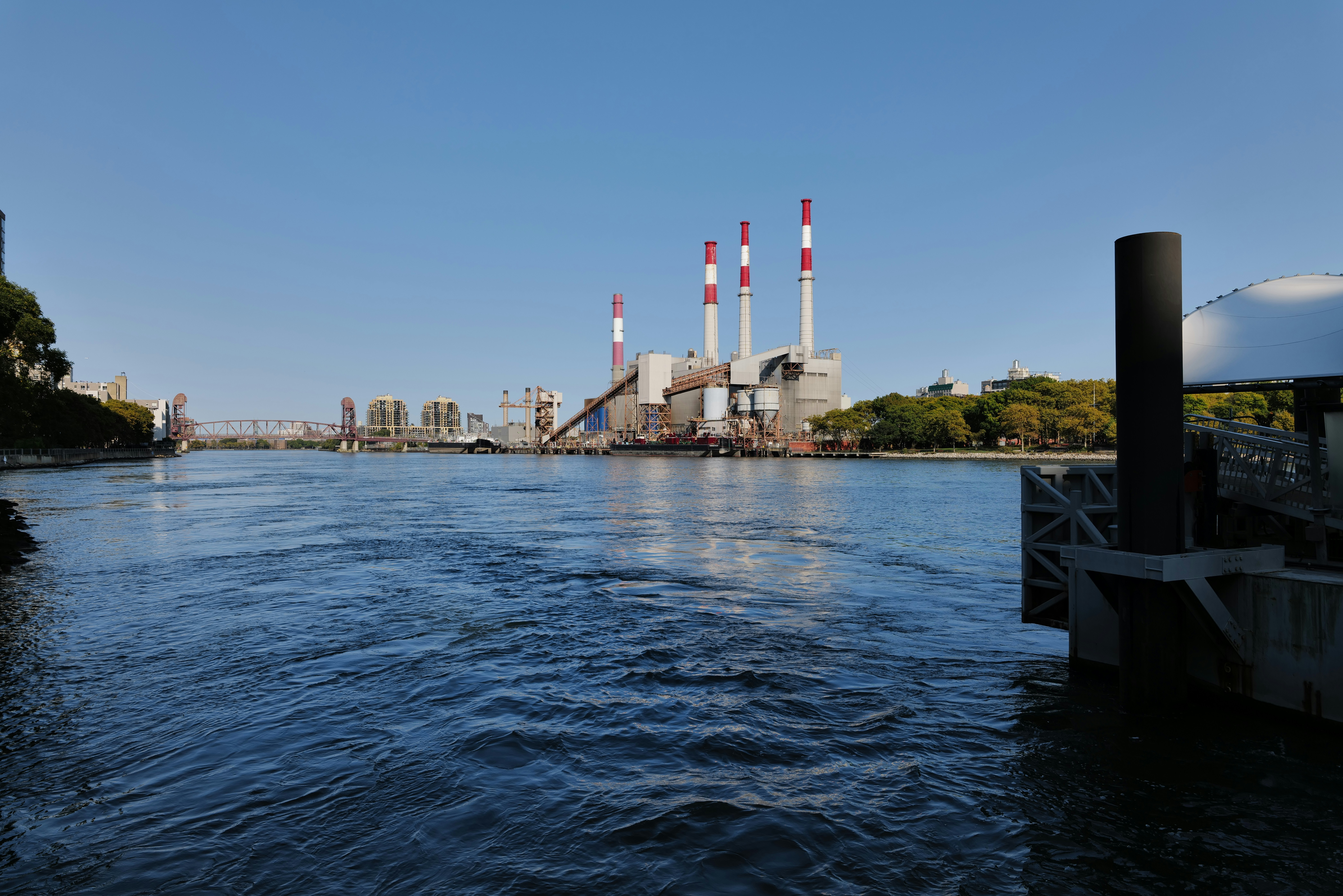 Spireline Over the River: Industrial Silhouettes by the Water