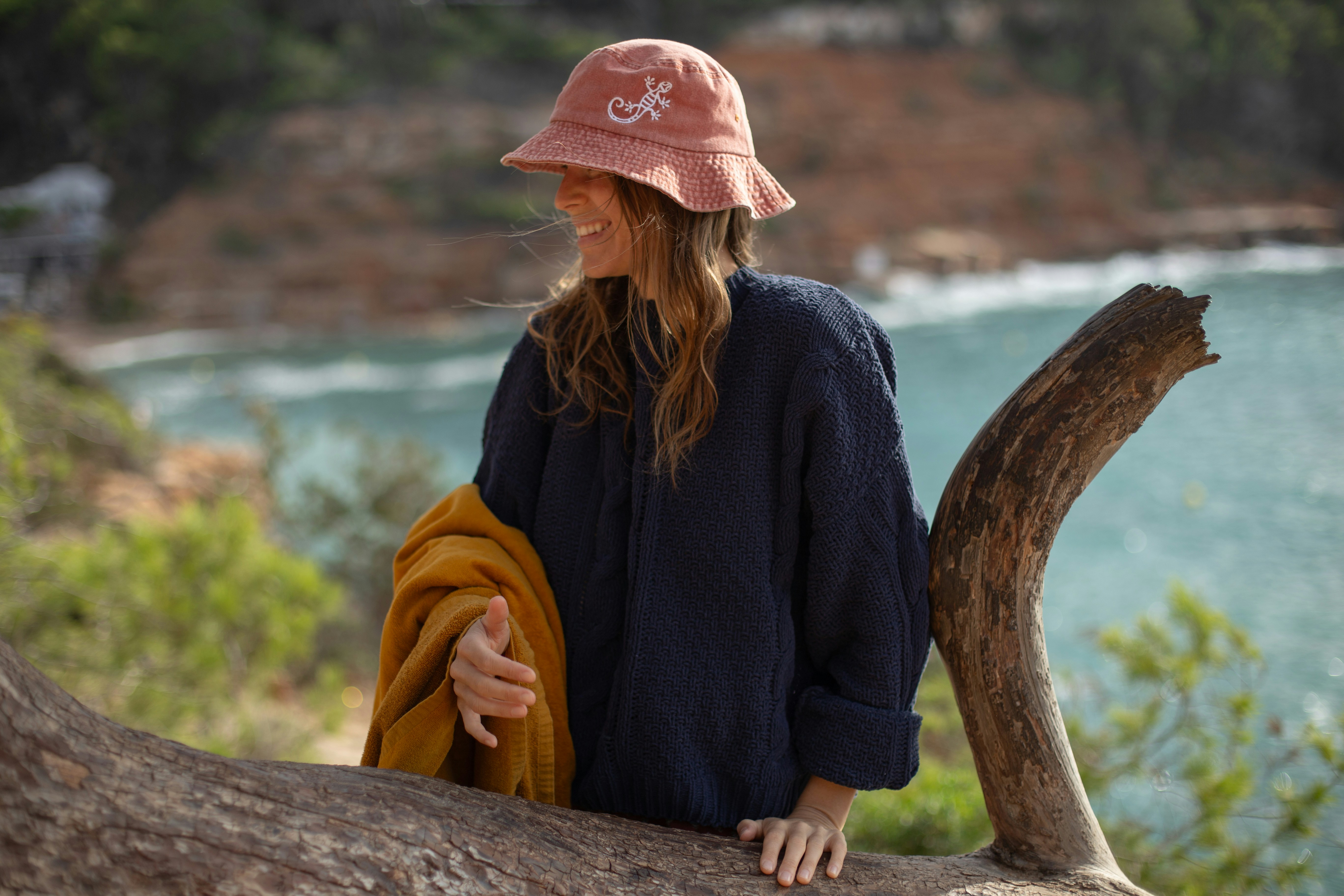 Cliffside Quiet by Turquoise Bay: A Portrait on a Wind-Swept Path