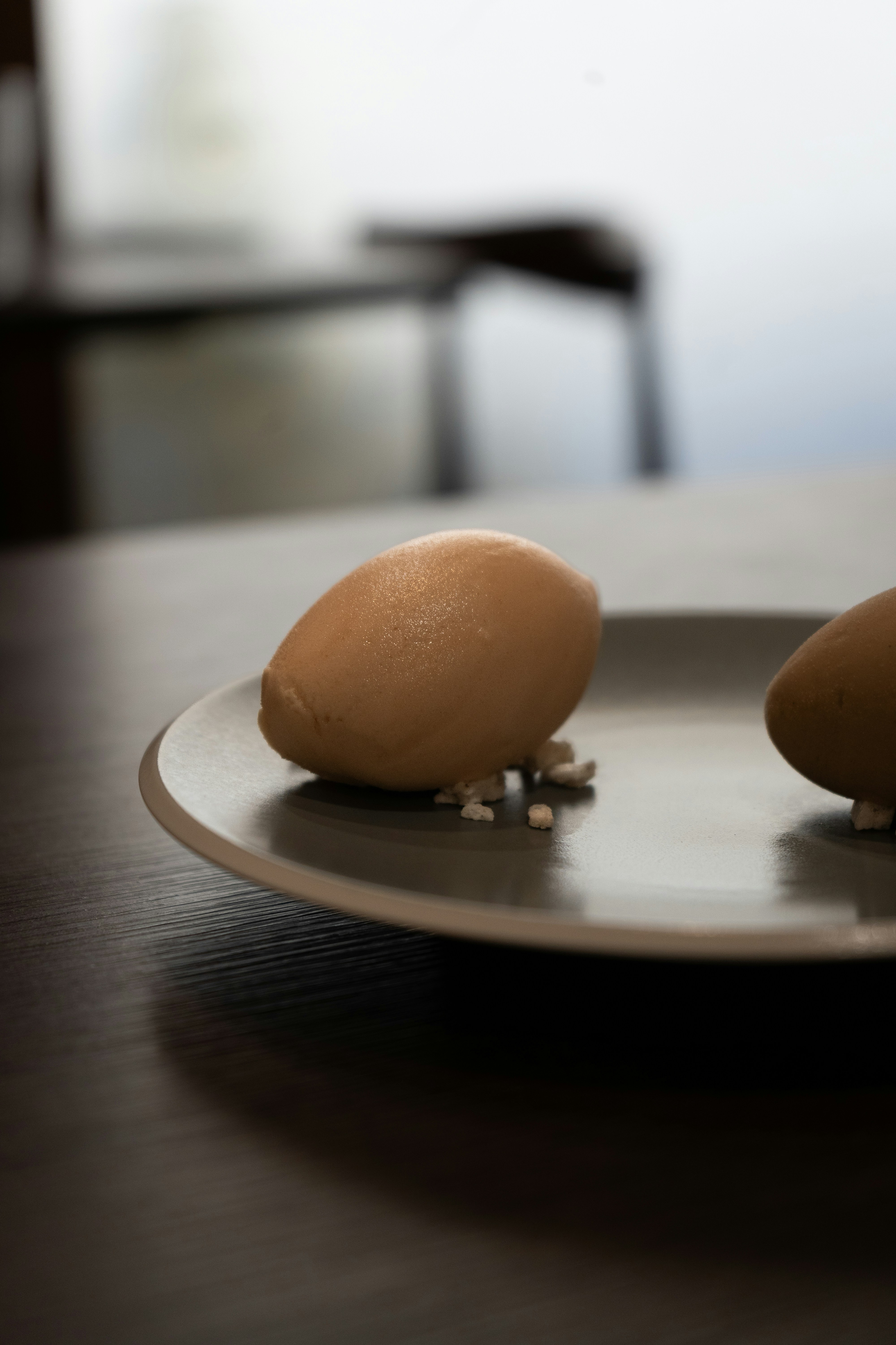Hovering in Focus: An Egg at the Edge of Breakfast