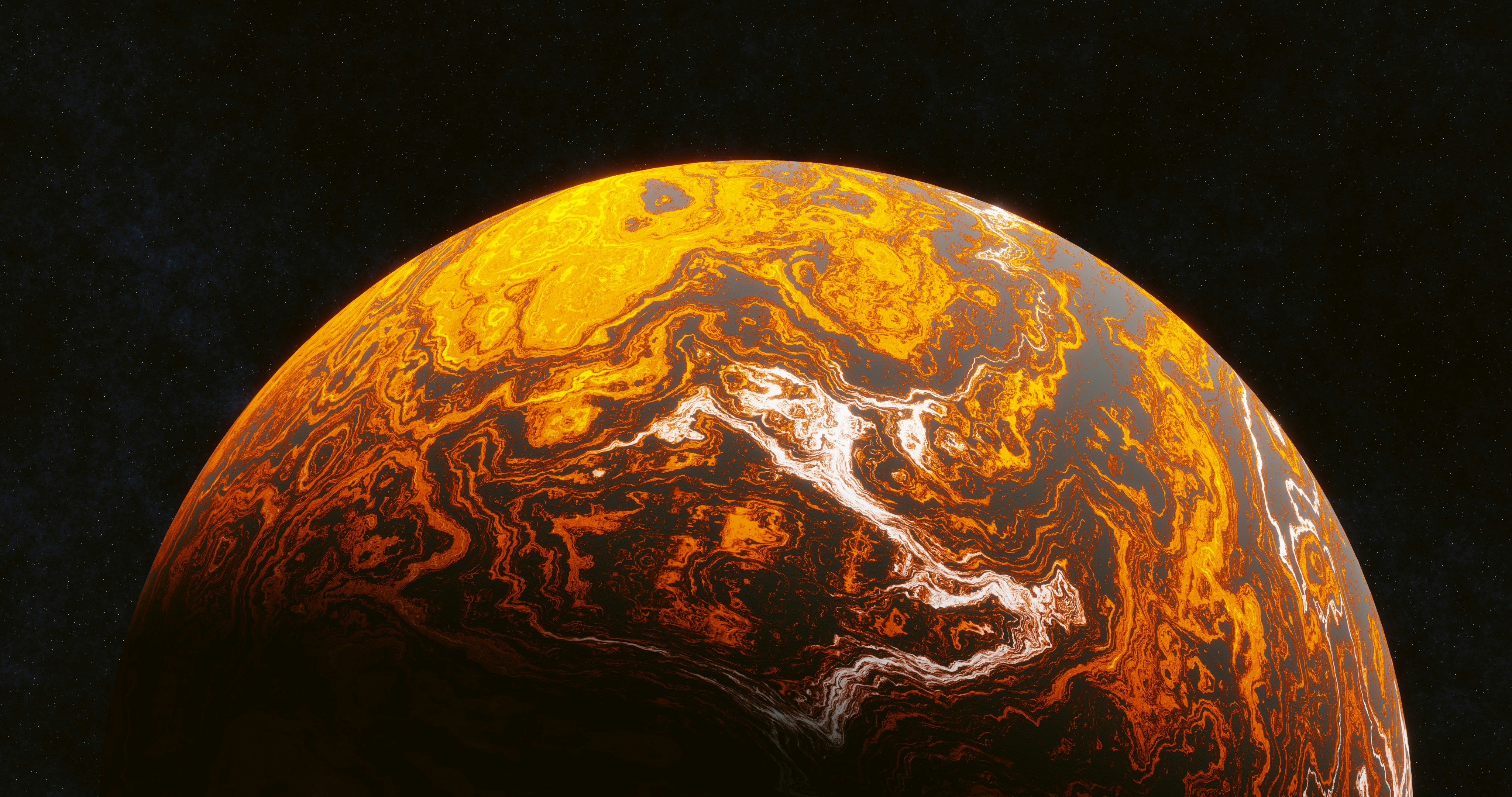 A close up of a red and yellow object on a black background photo ...