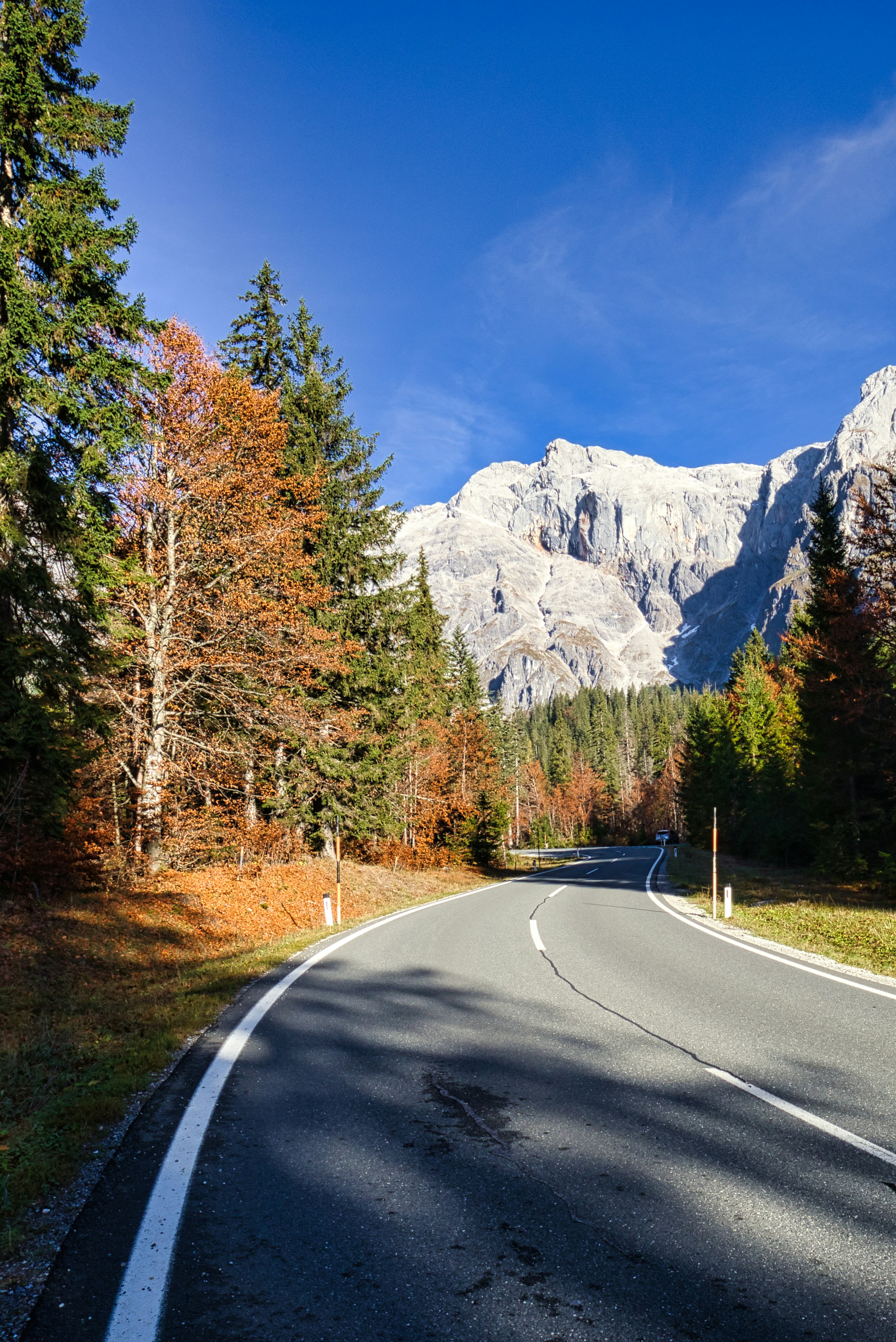 Open Road to the Dolomitic Peaks
