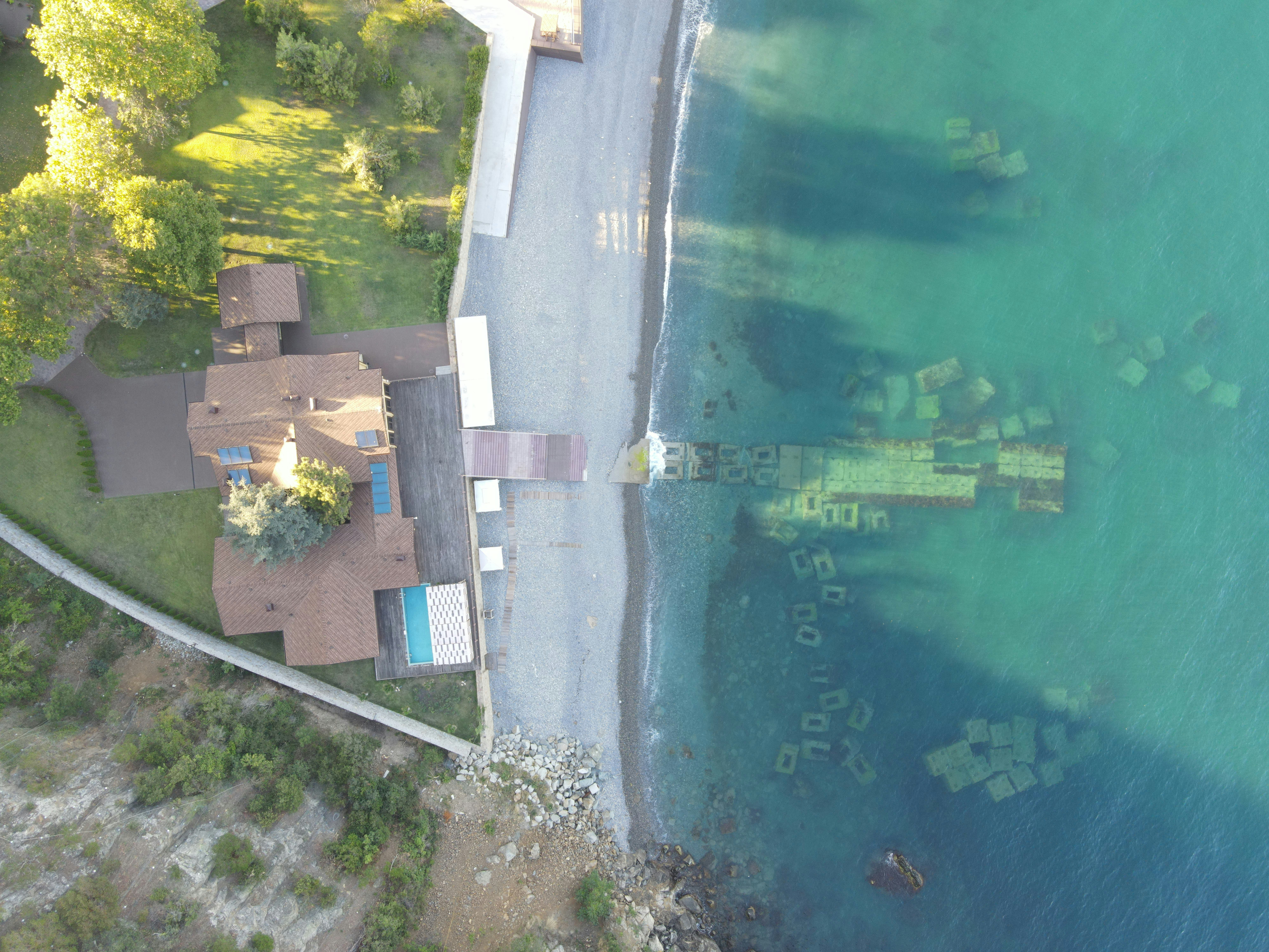 Seaside Villa Terrace Fringed by Turquoise Waters