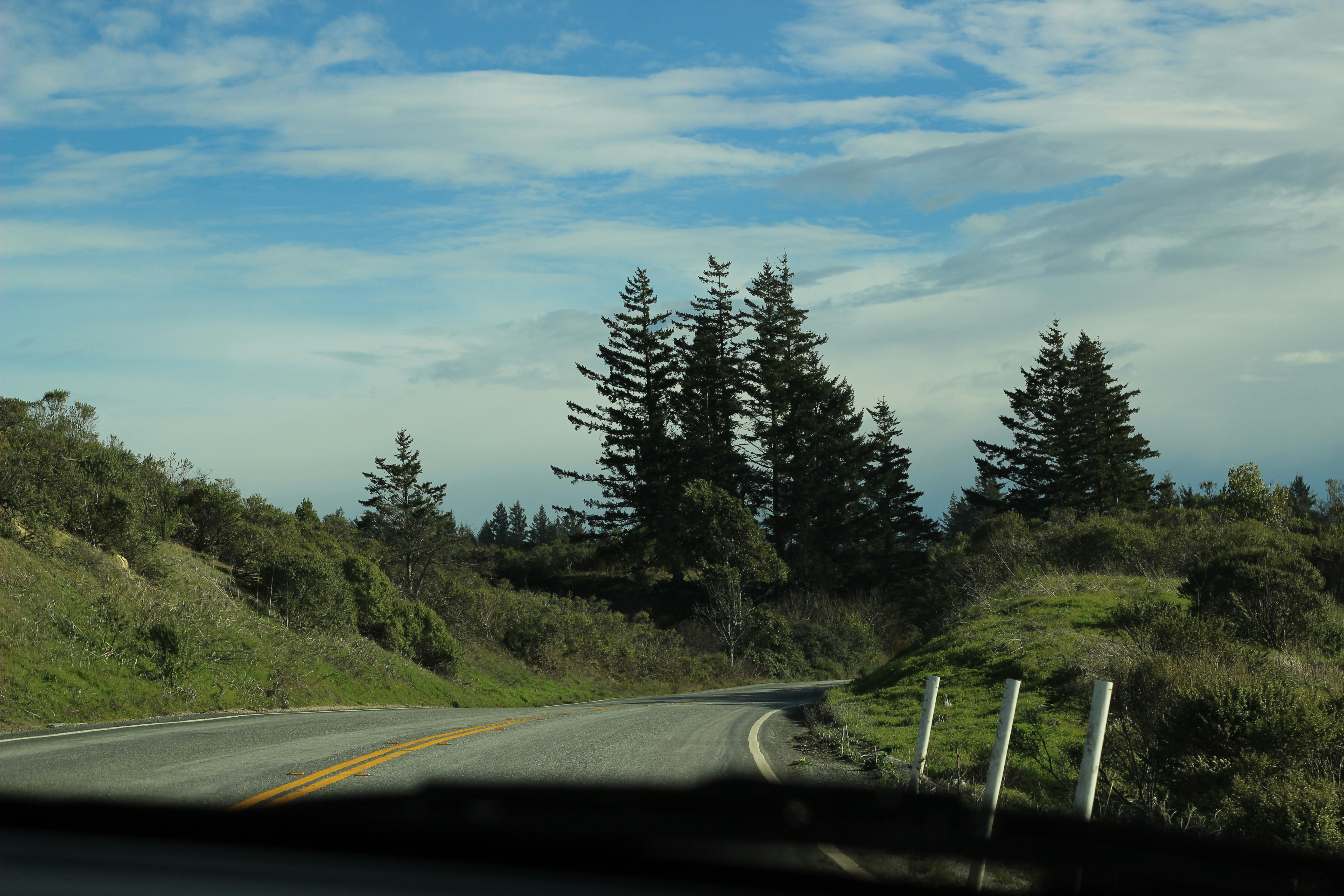 Windy Drive Through a Quiet Canyon