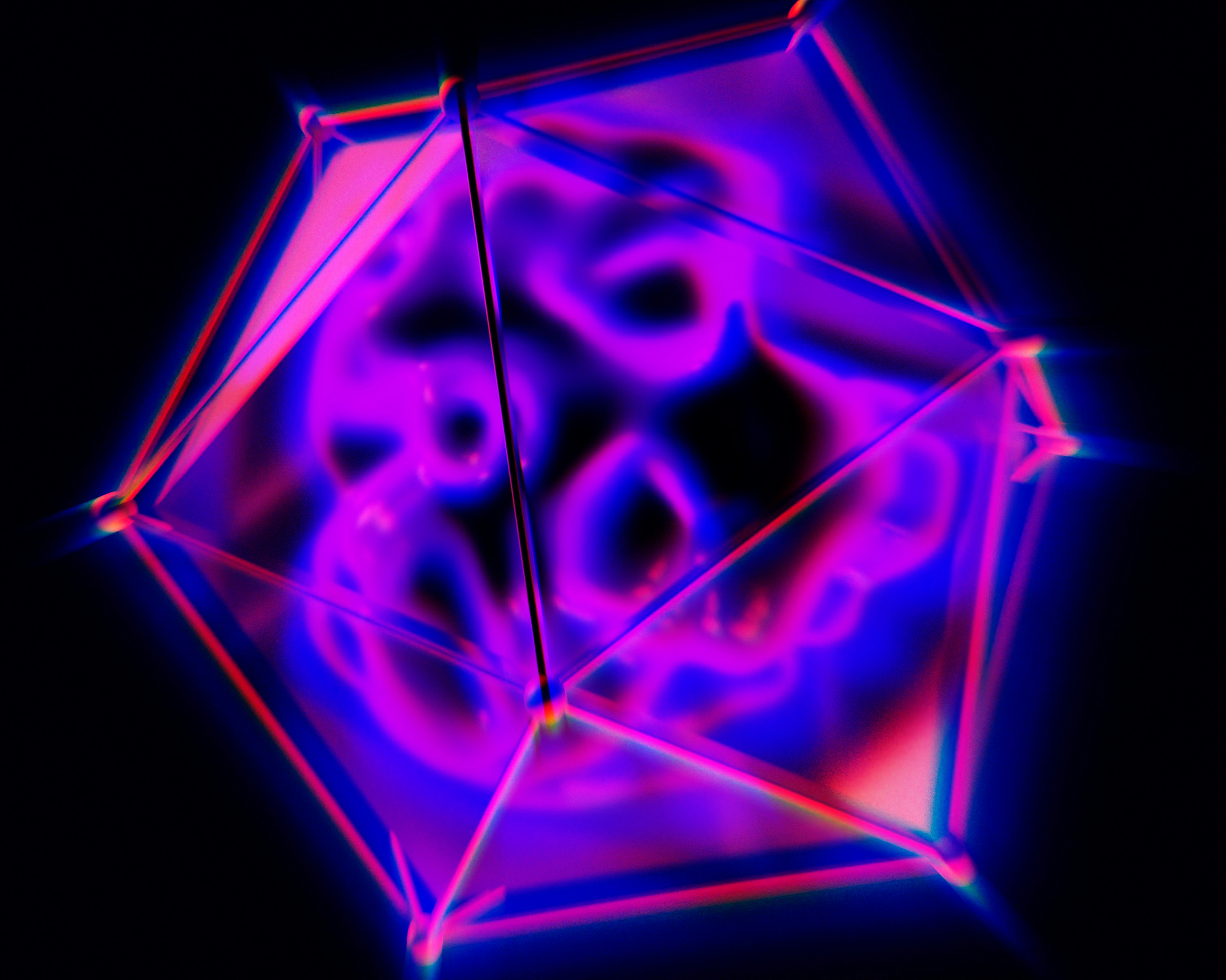 A picture of a purple object with a black background photo – Free Neon ...