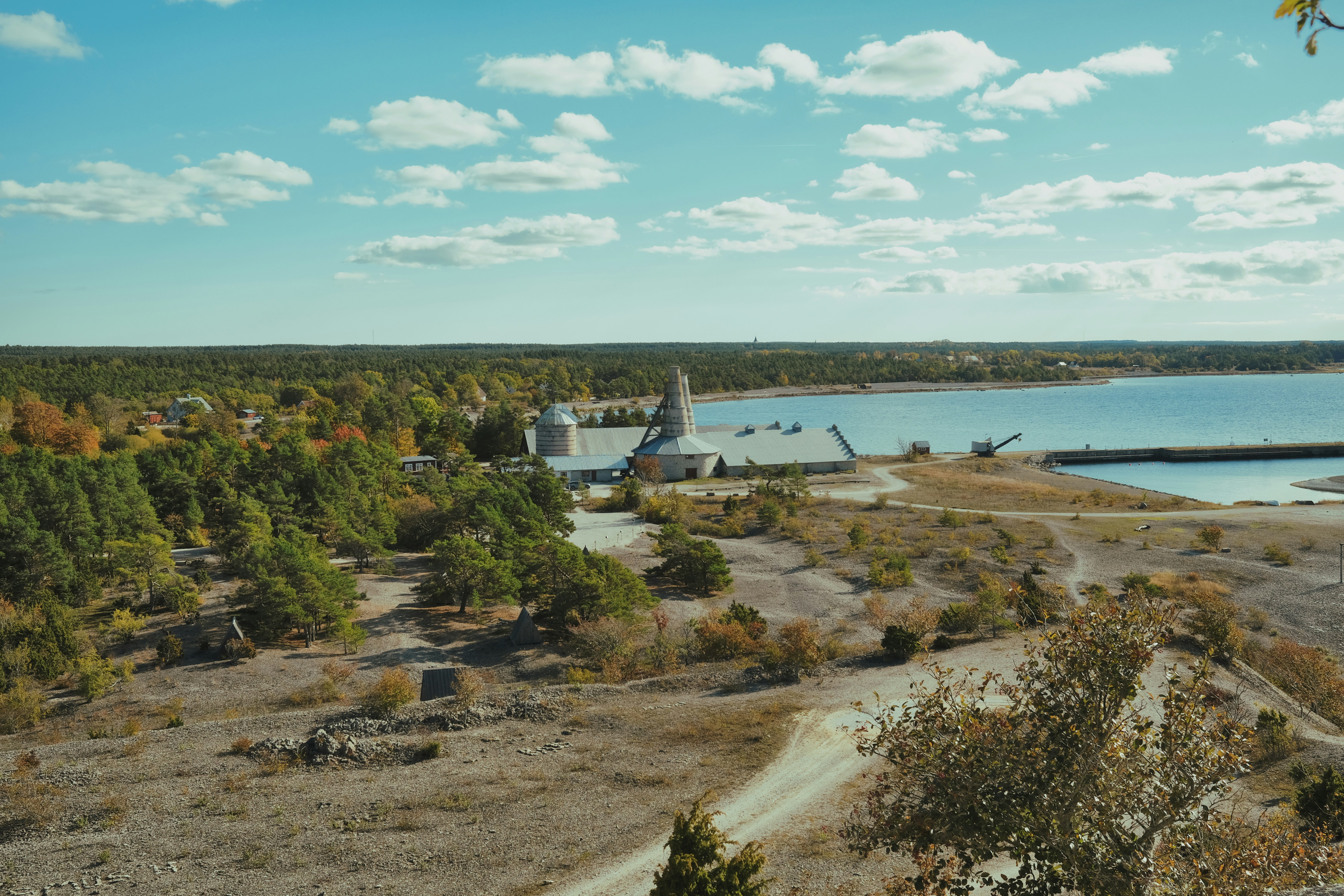 Village at the Horizon: A Quiet Coastal Plain