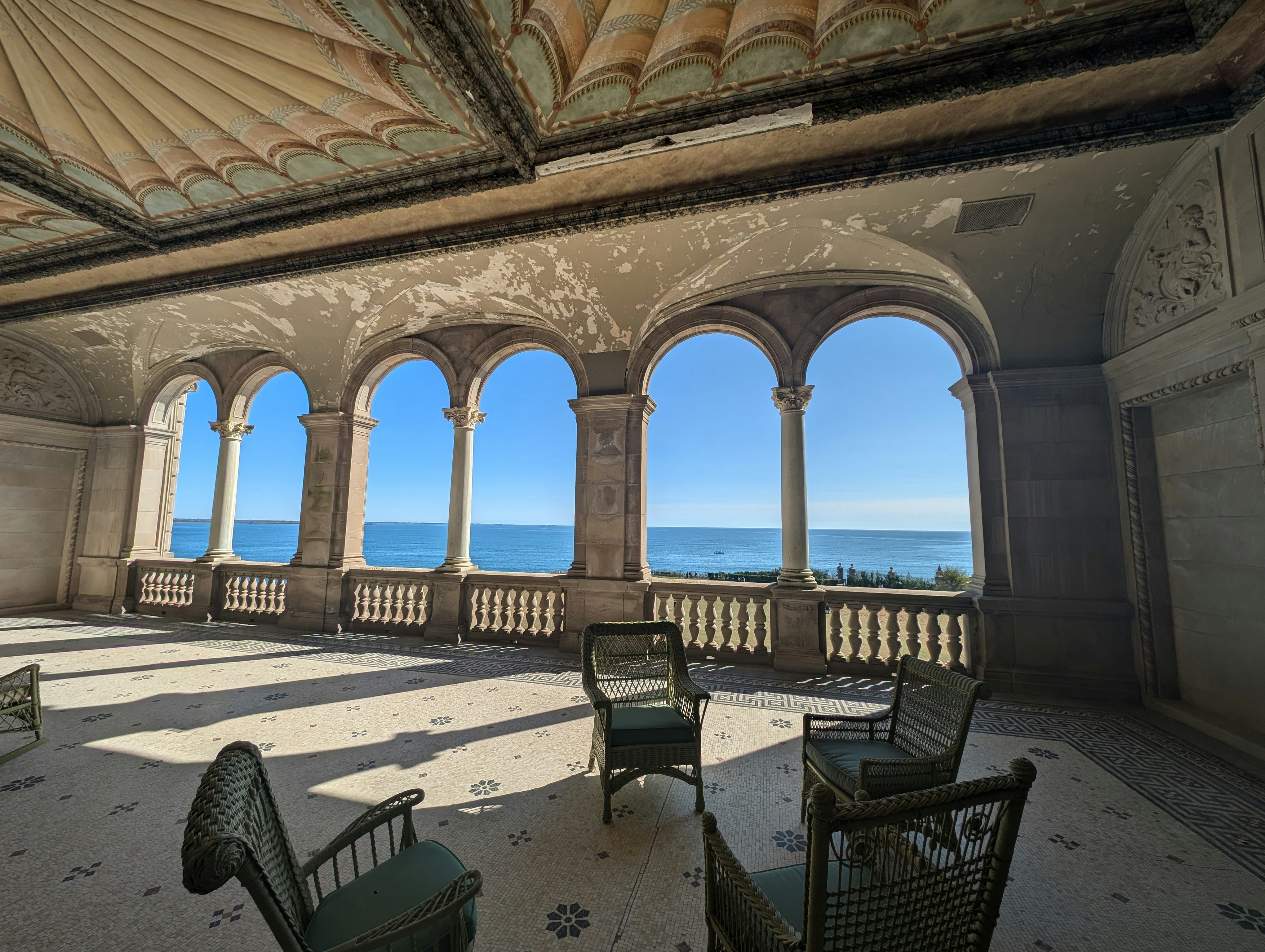 Ocean Serenity Through Arched Elegance