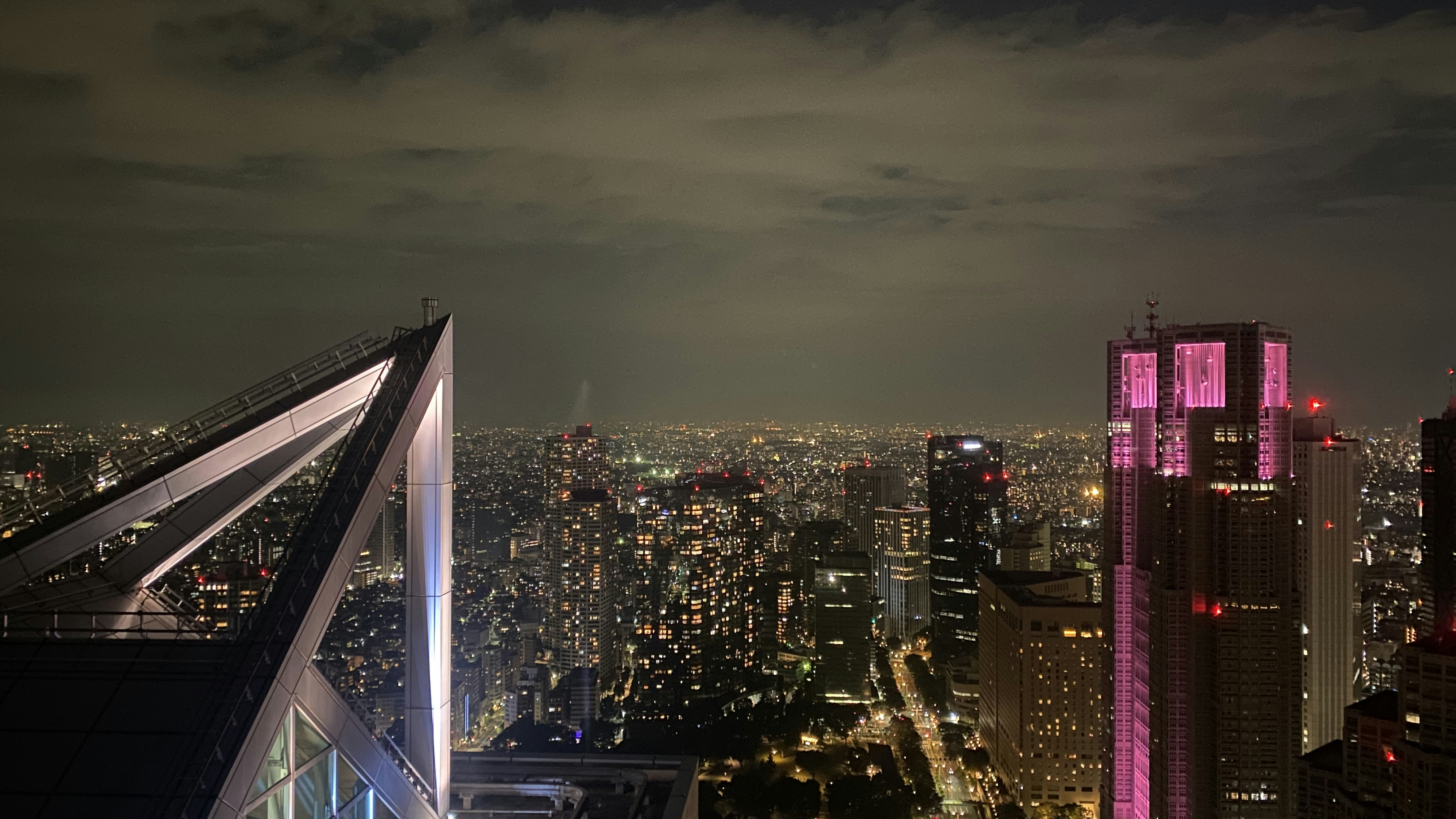 View from atop the Park Hyatt Hotel in Shinjuku, Tokyo, Japan. The same hotel that Lost in Translation made famous.