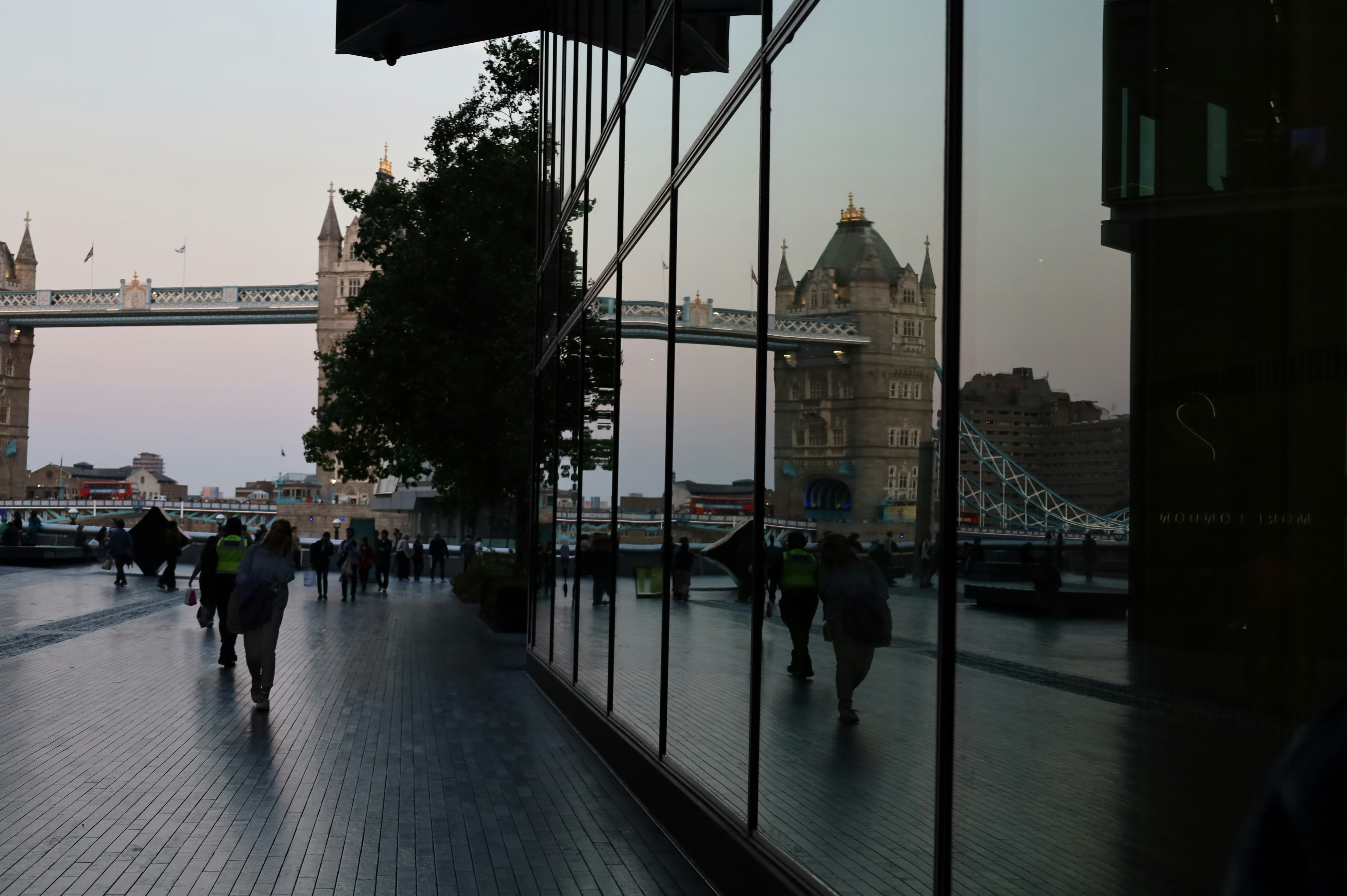 Glass and Bridge Reflections: A Walk Along the Thames