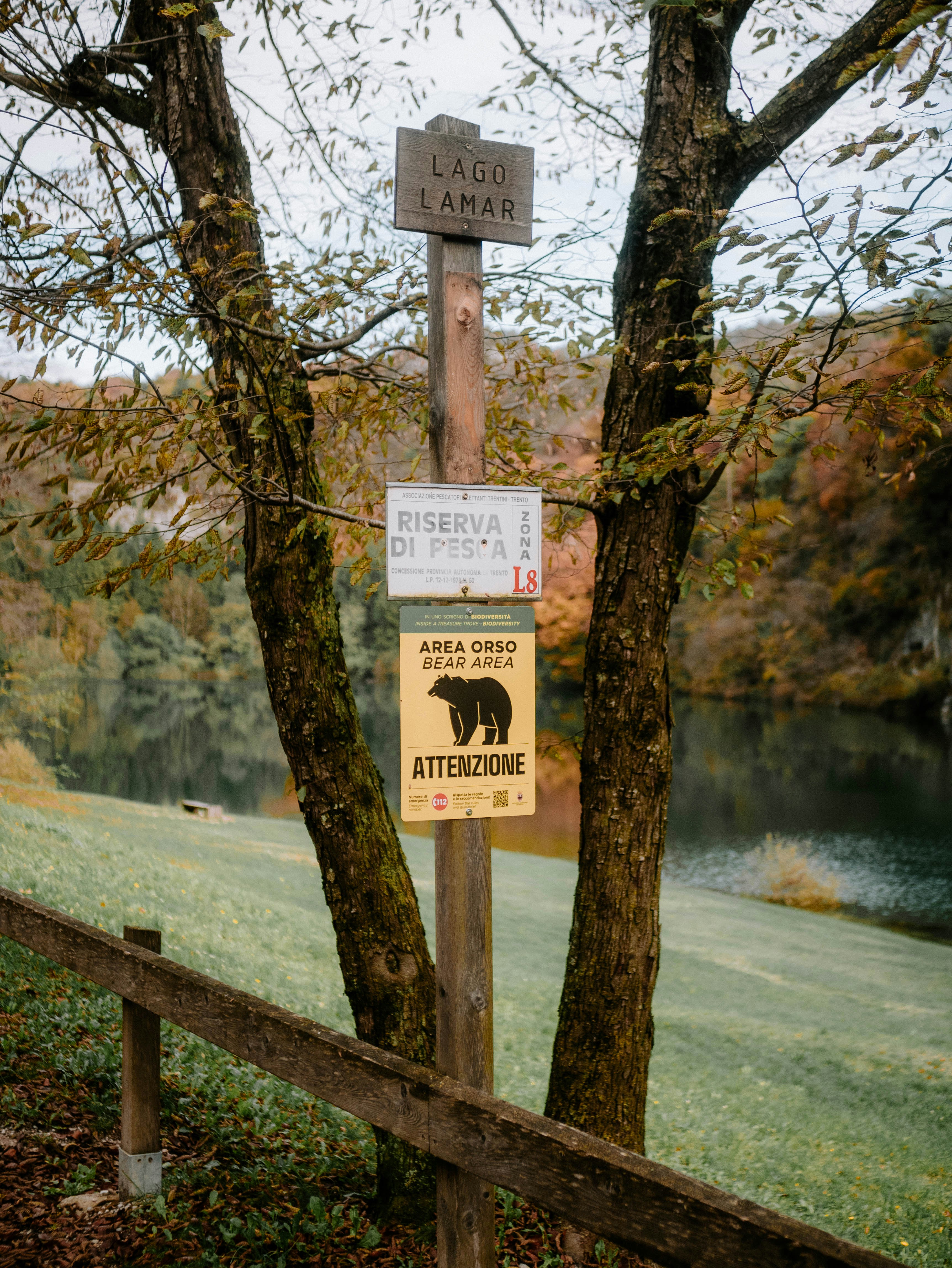 Guiding Signs at Lago Lamar: Nature's Cautionary Tales