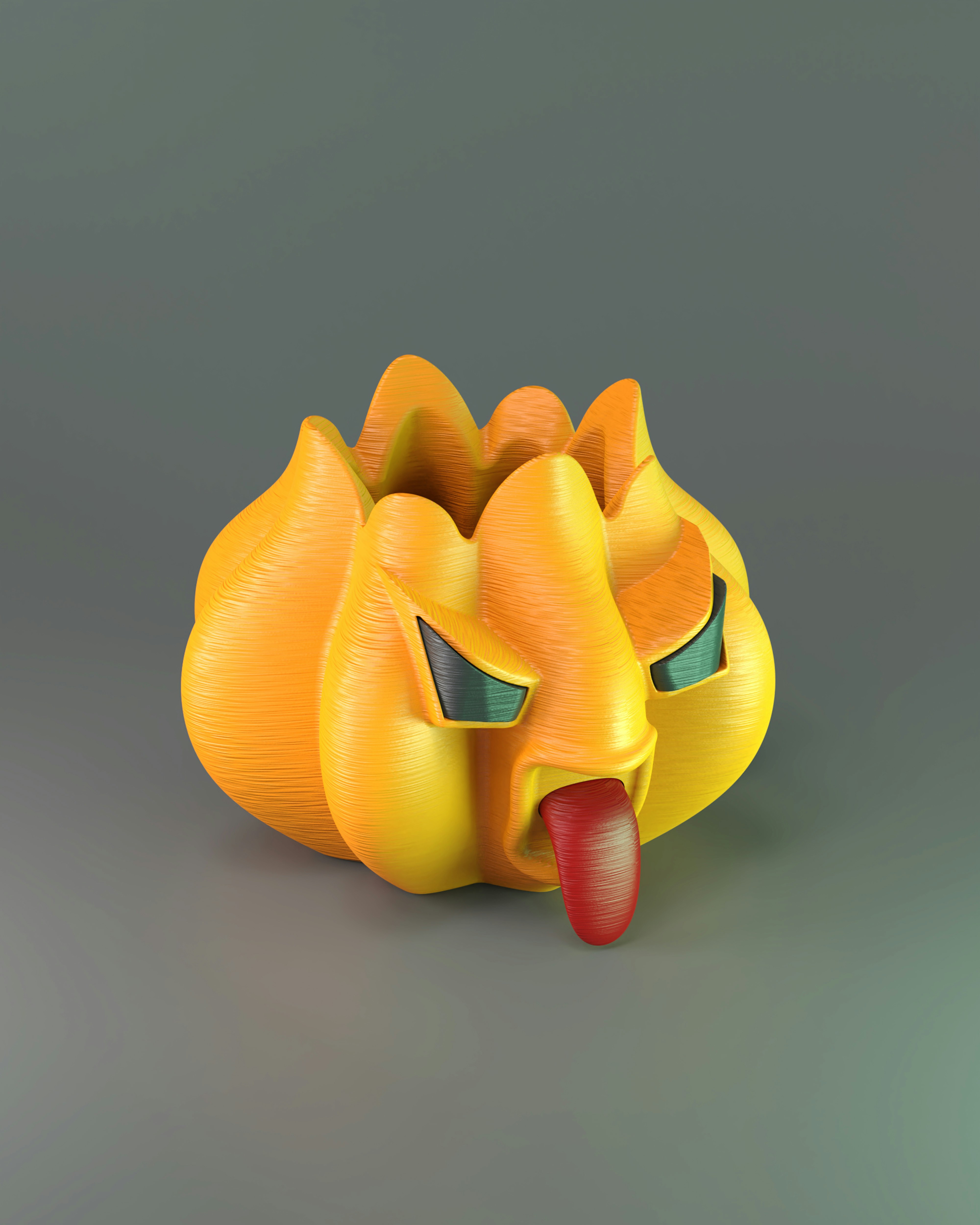 A close up of a toy head on a gray background photo – Free Horror Image ...