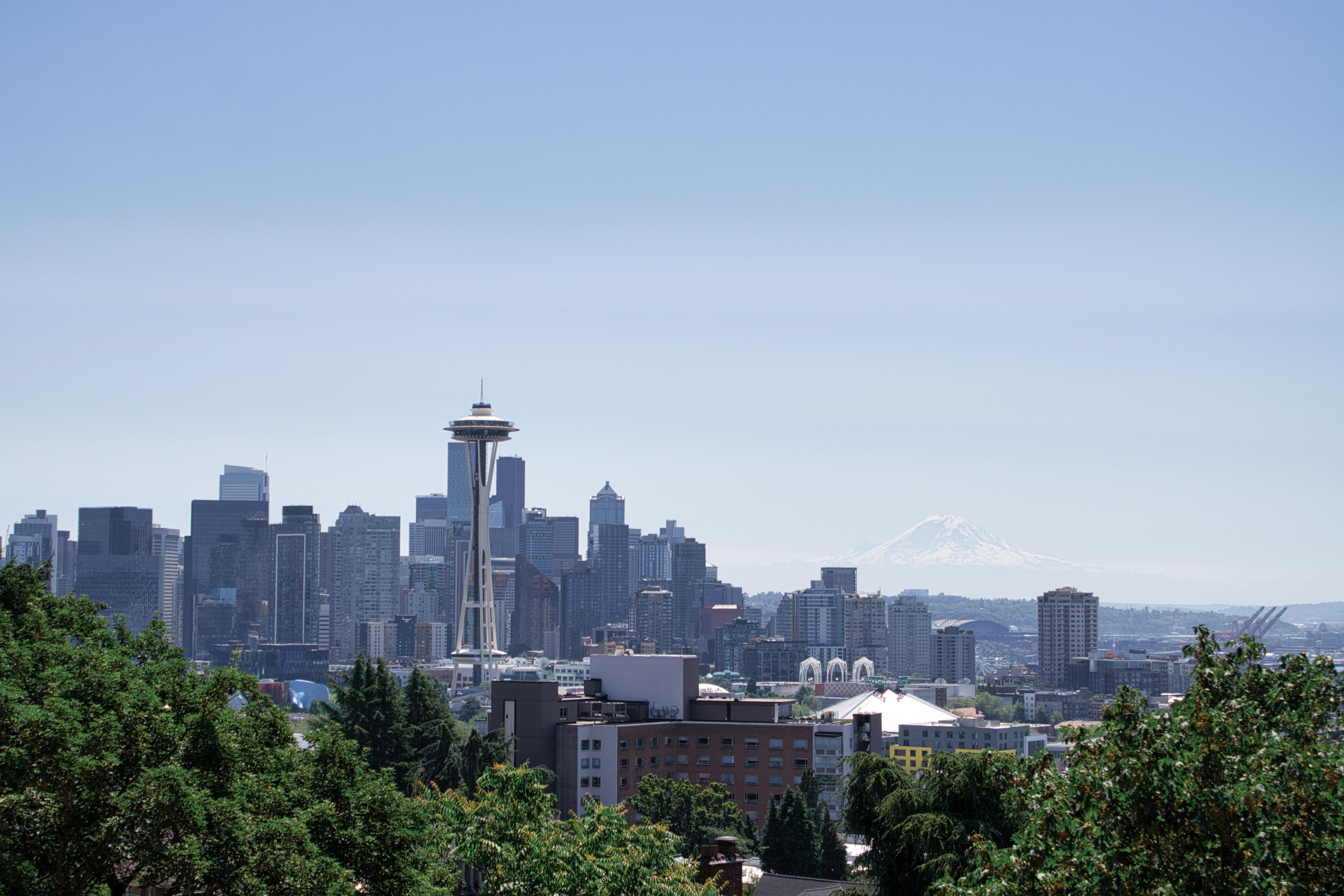 A view of a city from a hill photo – Free Seattle Image on Unsplash