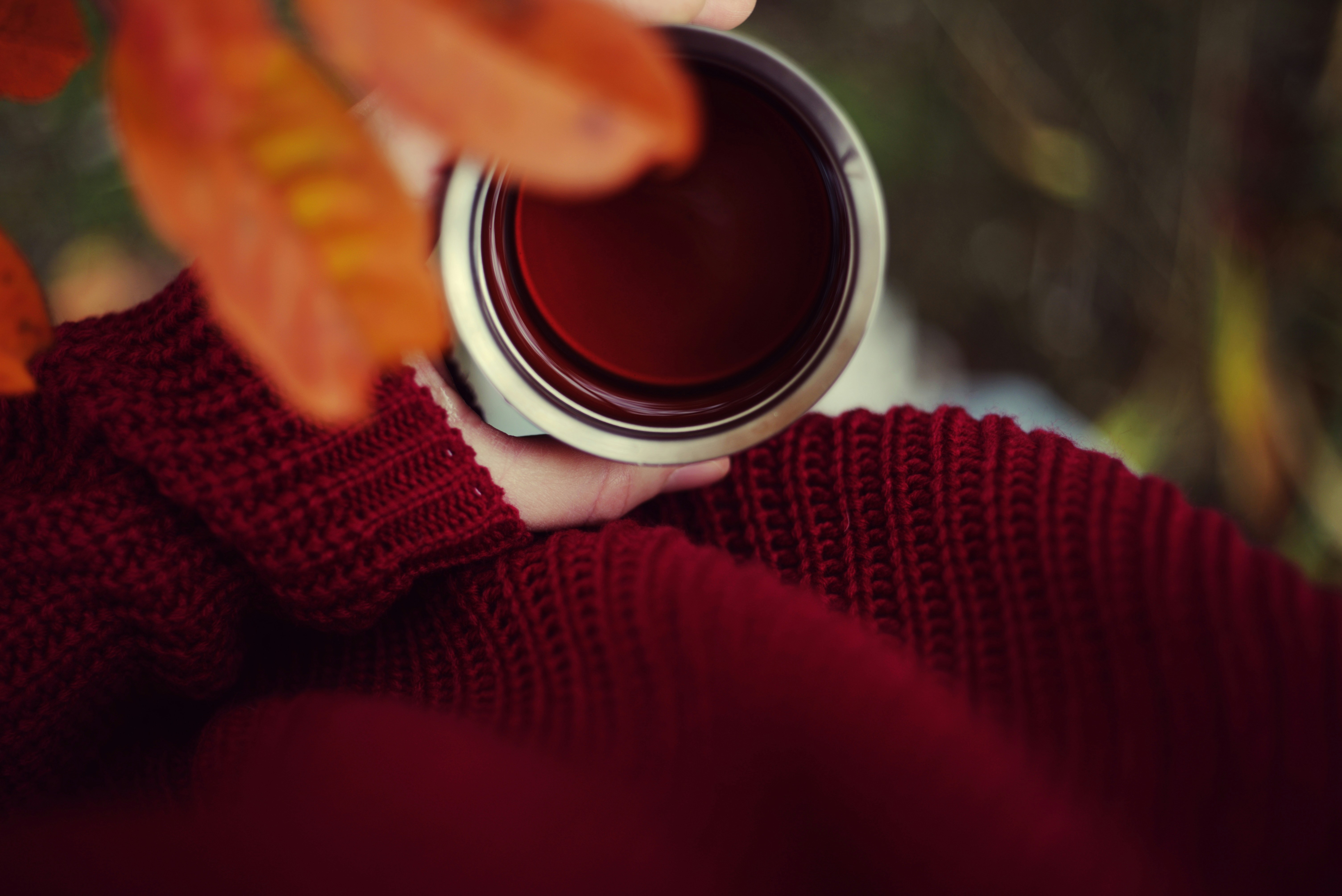 Warm Embrace of Autumn's Sip