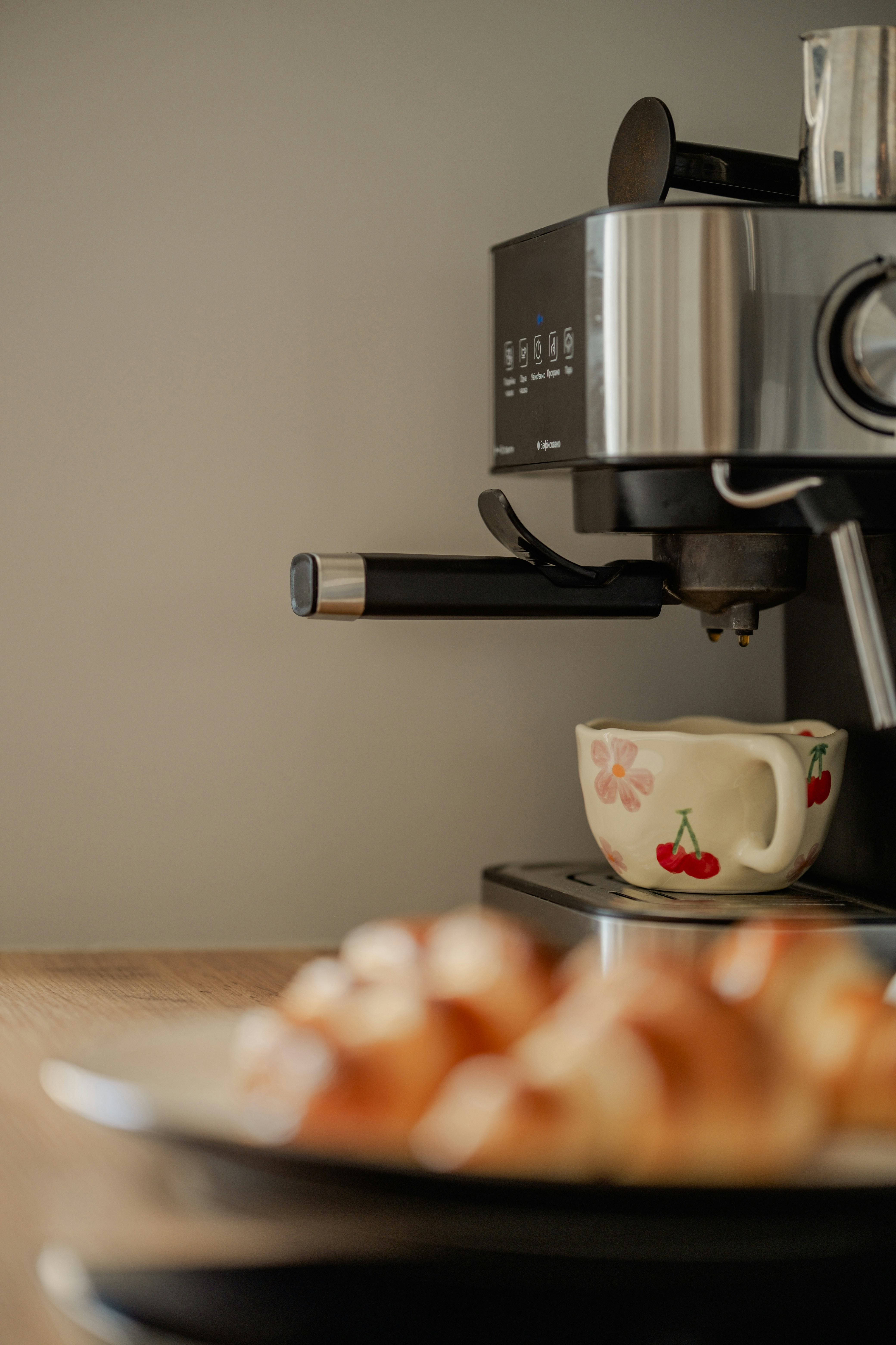A plate of food next to a coffee maker photo – Free Food and drink ...