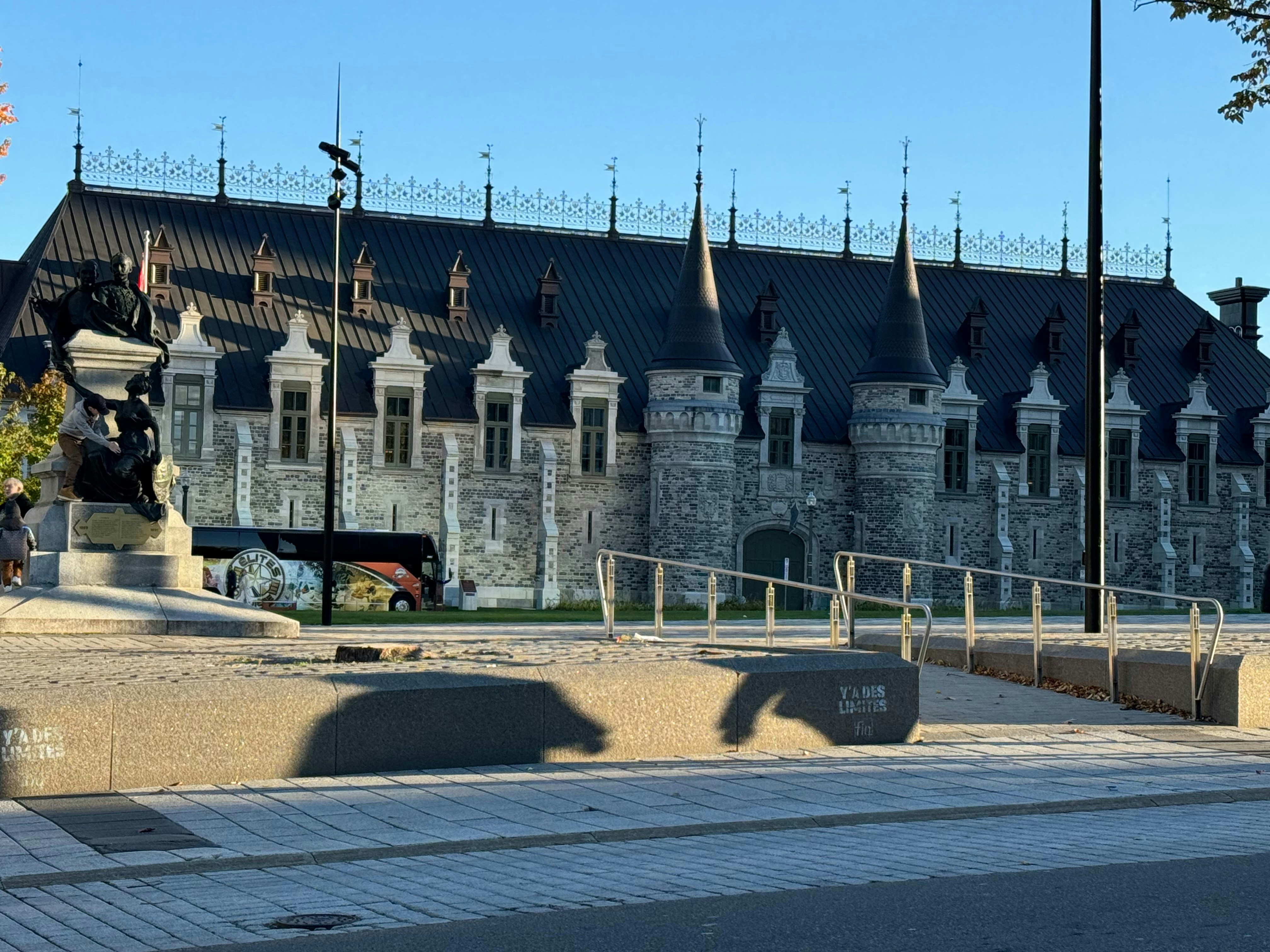 A large castle like building with a clock tower photo – Free Building ...