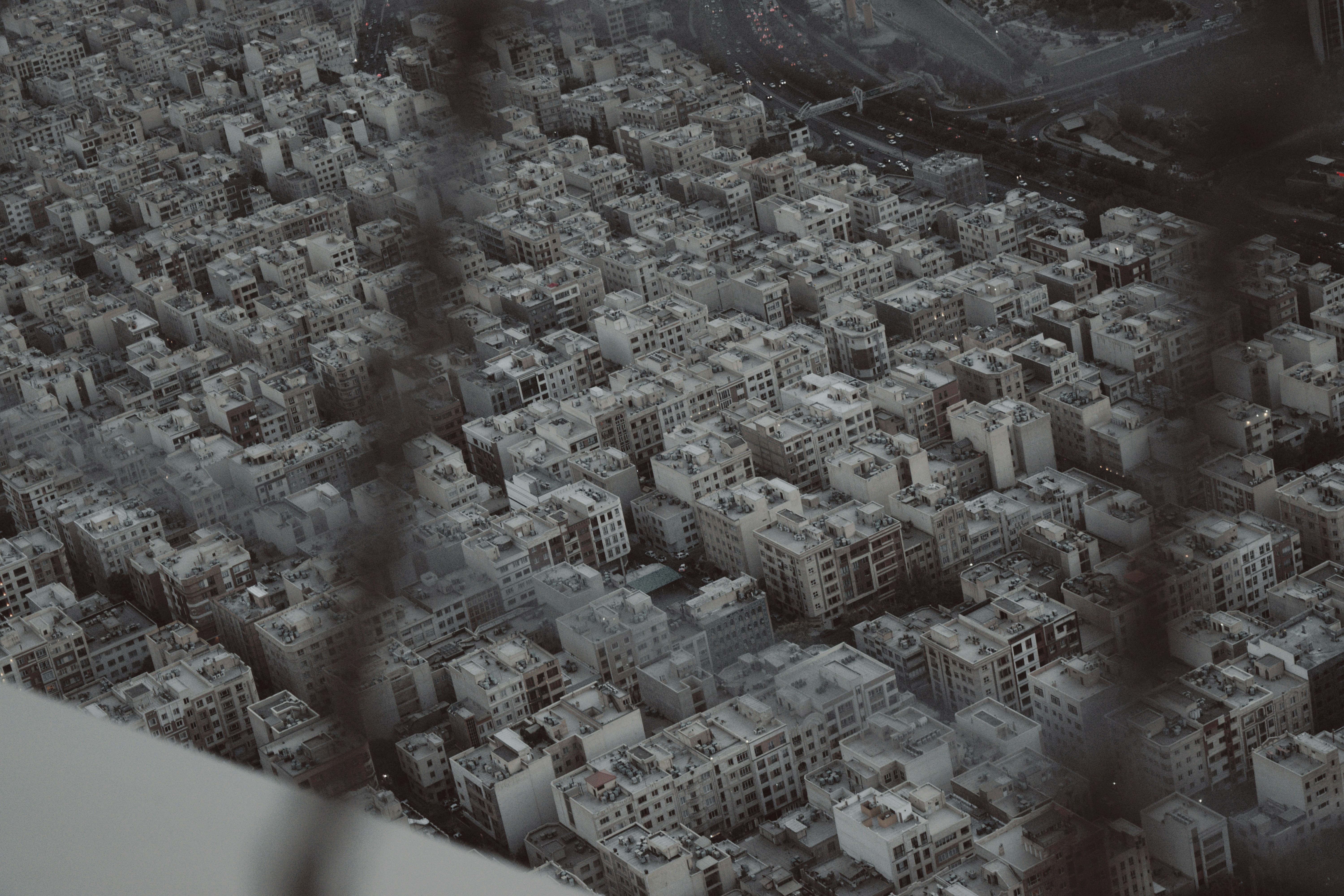 An aerial view of a city with tall buildings photo – Free Tehran Image ...