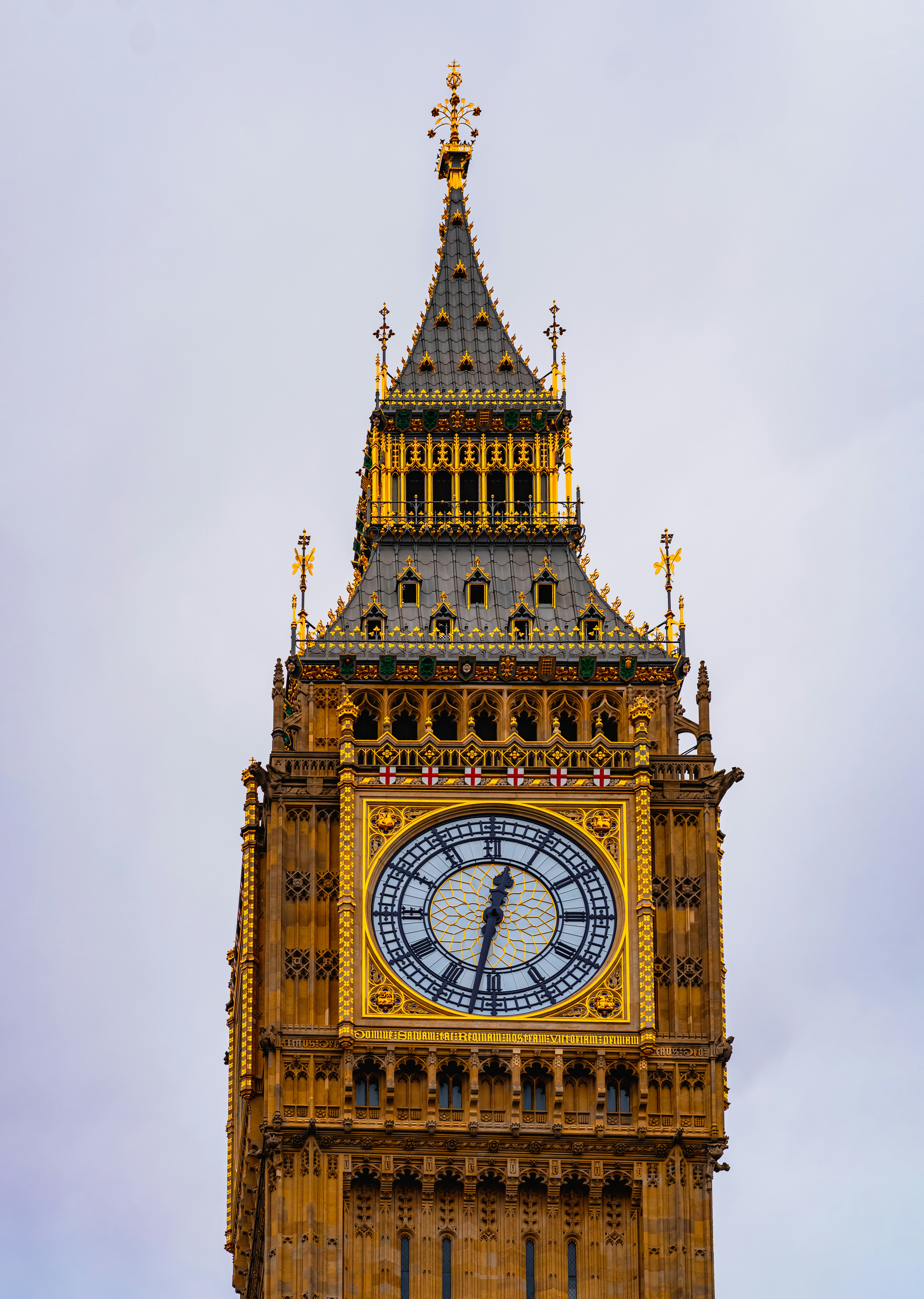 A large clock tower with a sky background photo – Free London Image on ...