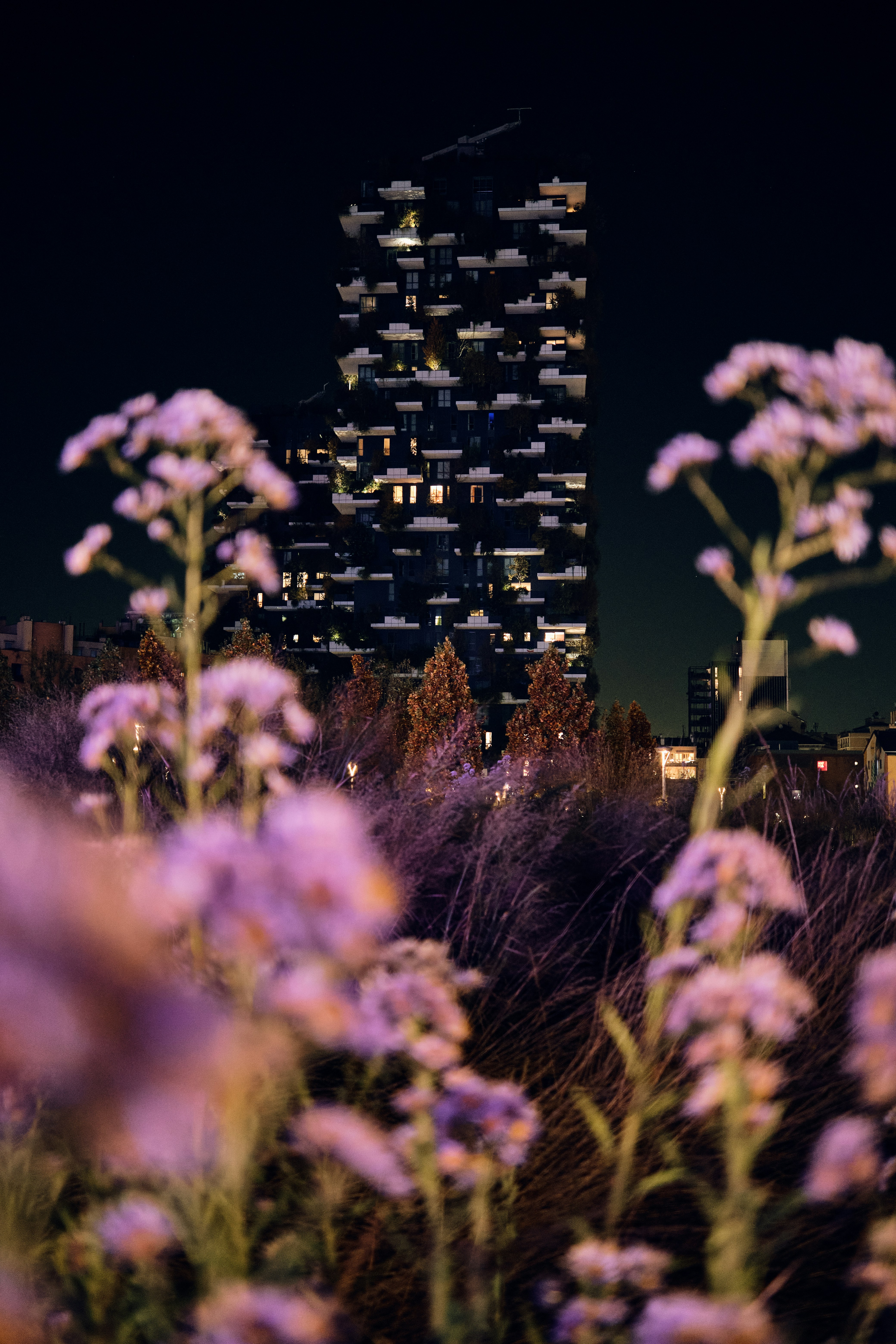 Bosco verticale building in Milano, Italy