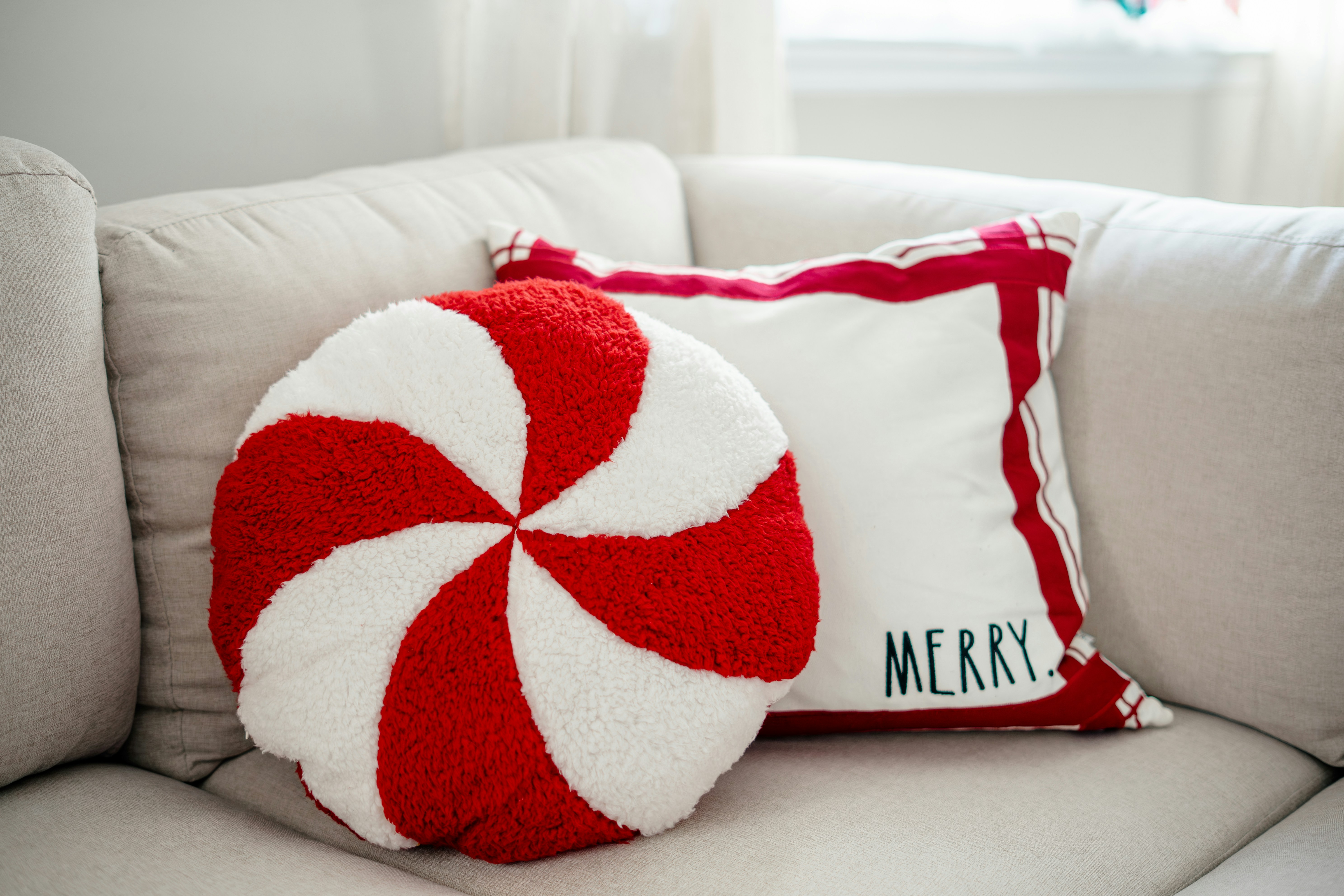 Peppermint Swirl on a Quiet Couch: A Cozy Holiday Moment