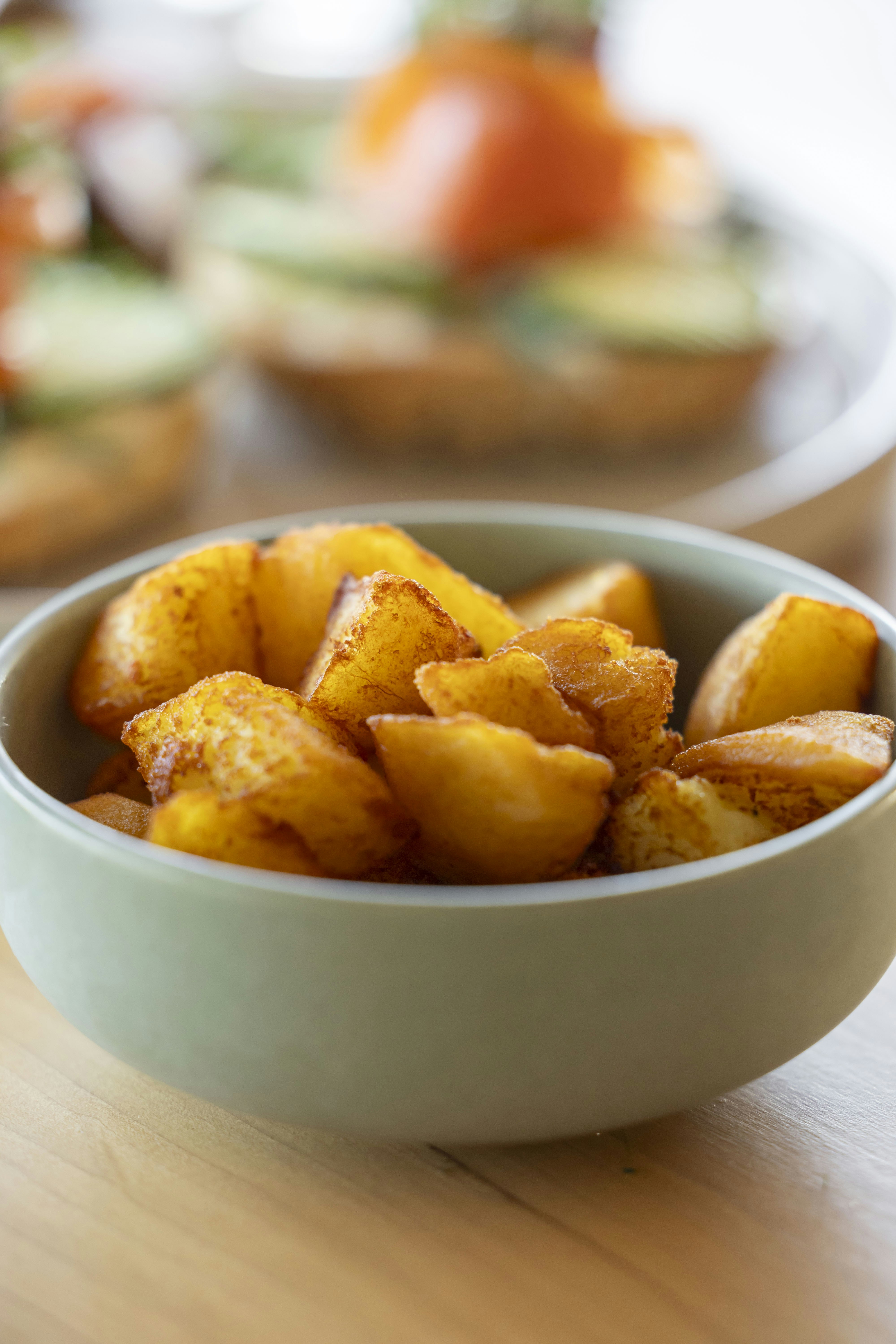 Golden Potato Wedges: Crisp Edges Framed by a Soft Kitchen Glow